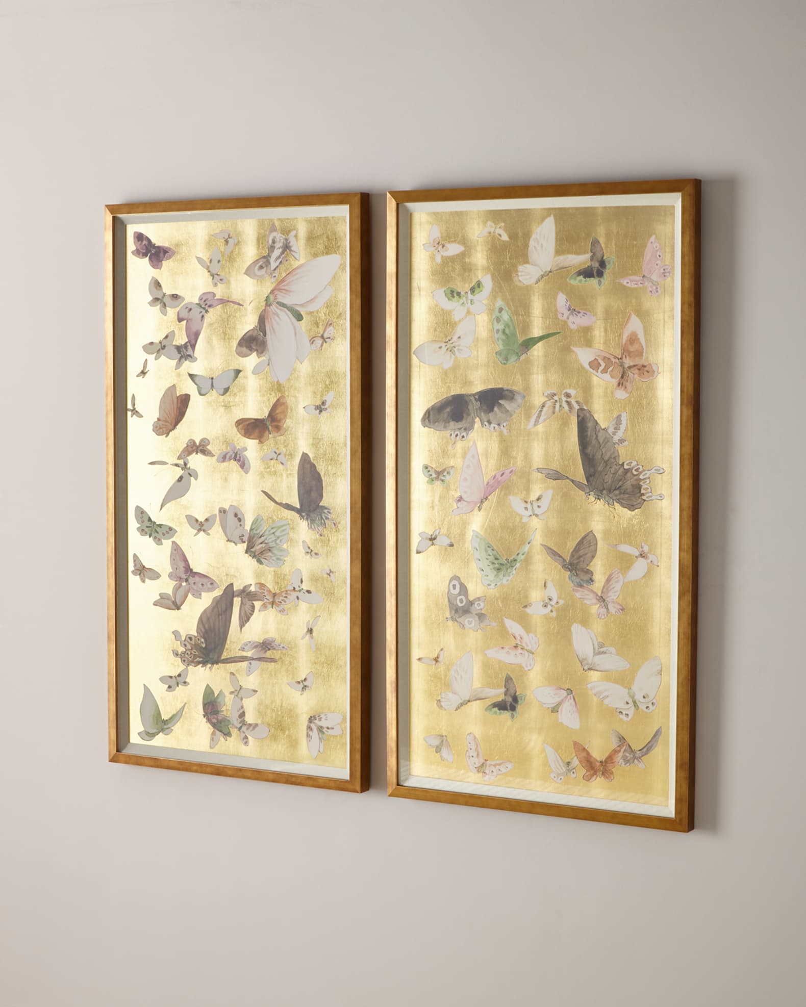 "Gilded Butterfly Flight" Giclee Art Collection | Neiman Marcus
