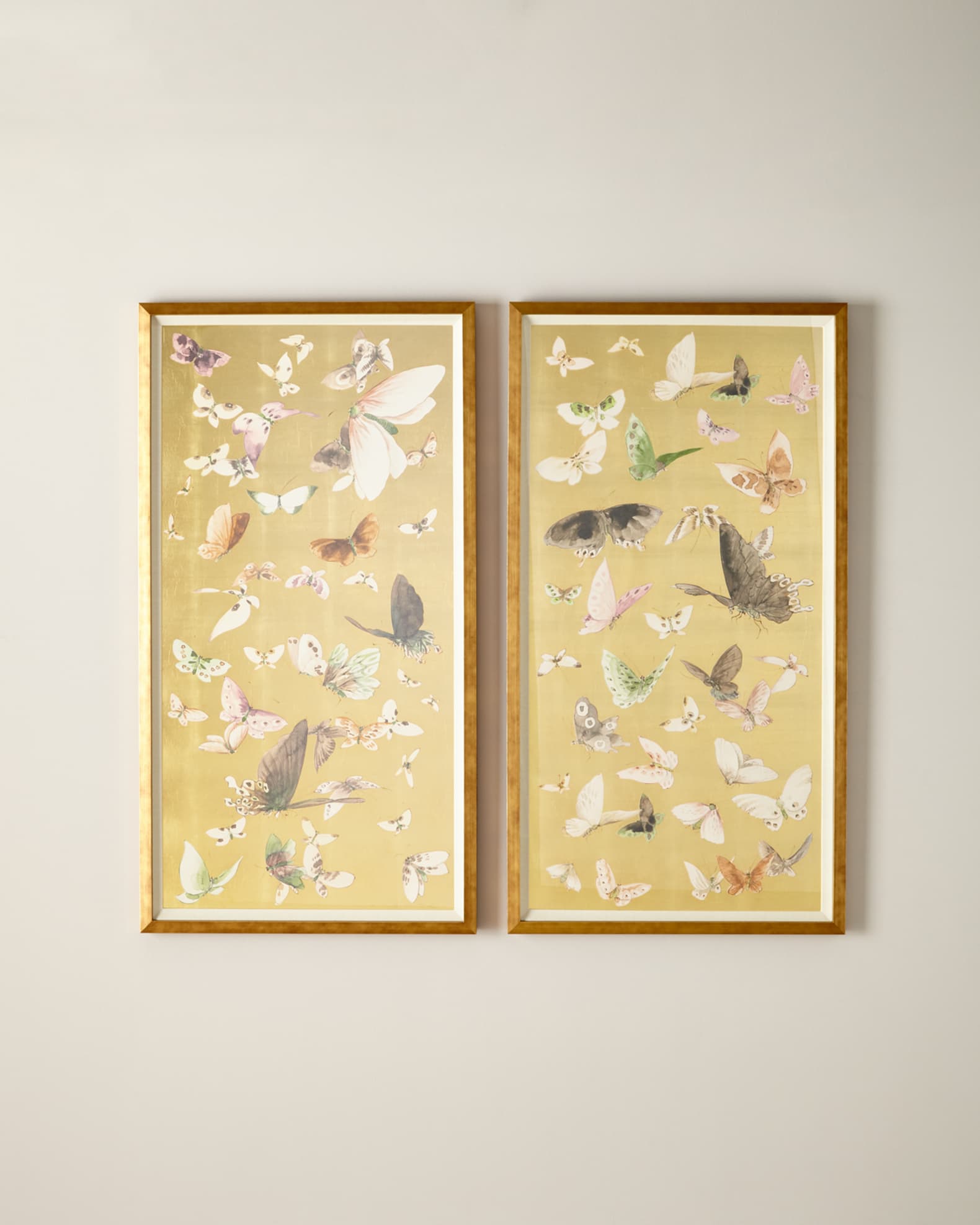 "Gilded Butterfly Flight" Giclee Art Collection | Neiman Marcus