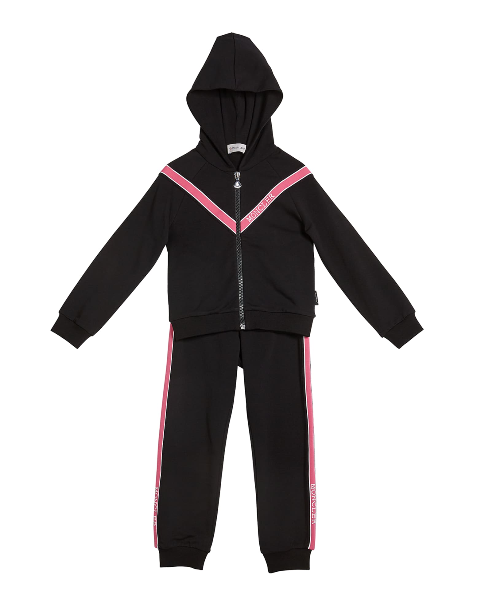 Girl's Two-Piece Jogging Set w/ Logo Taping | Neiman Marcus
