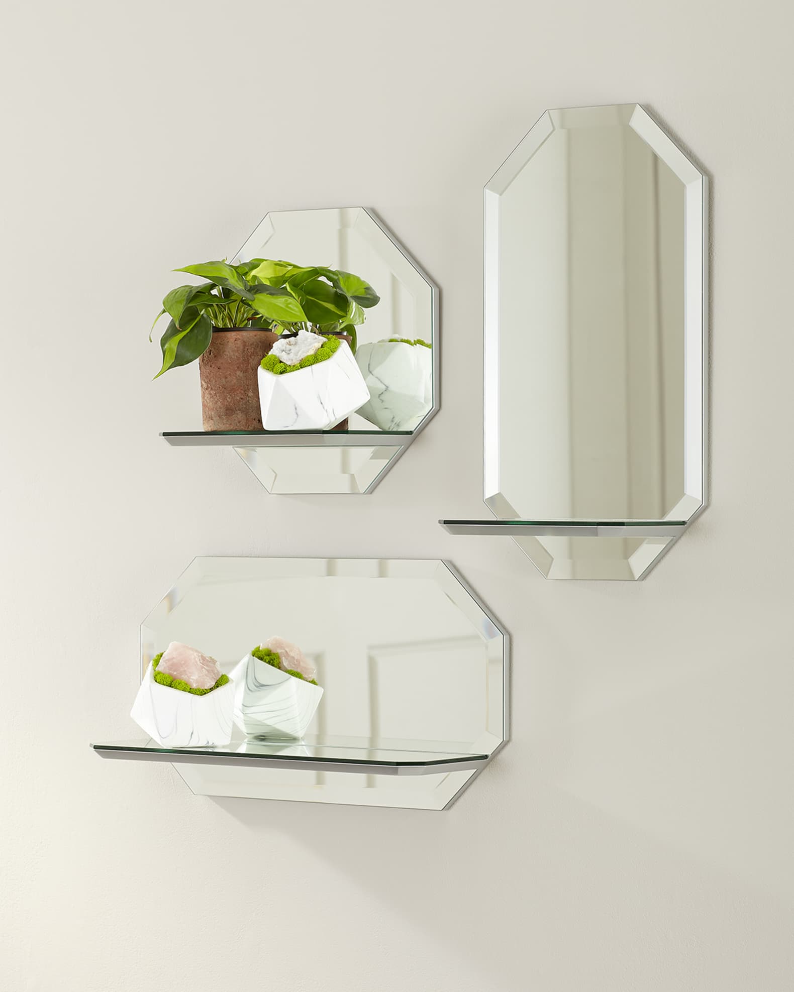 Octagon Wall Shelf Mirror | Neiman Marcus