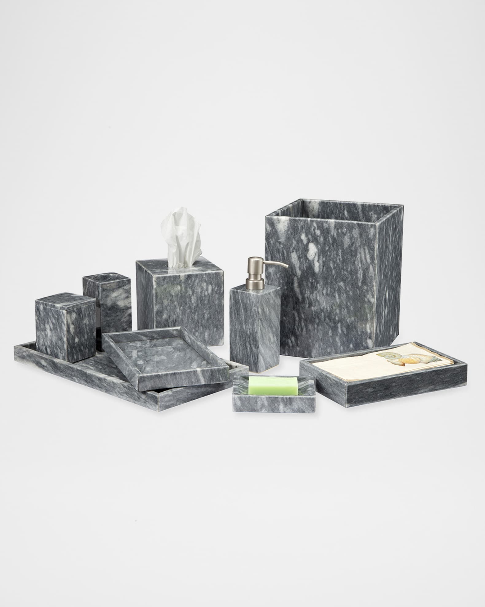 Eris Cloud Gray Bath Accessories Collection | Neiman Marcus