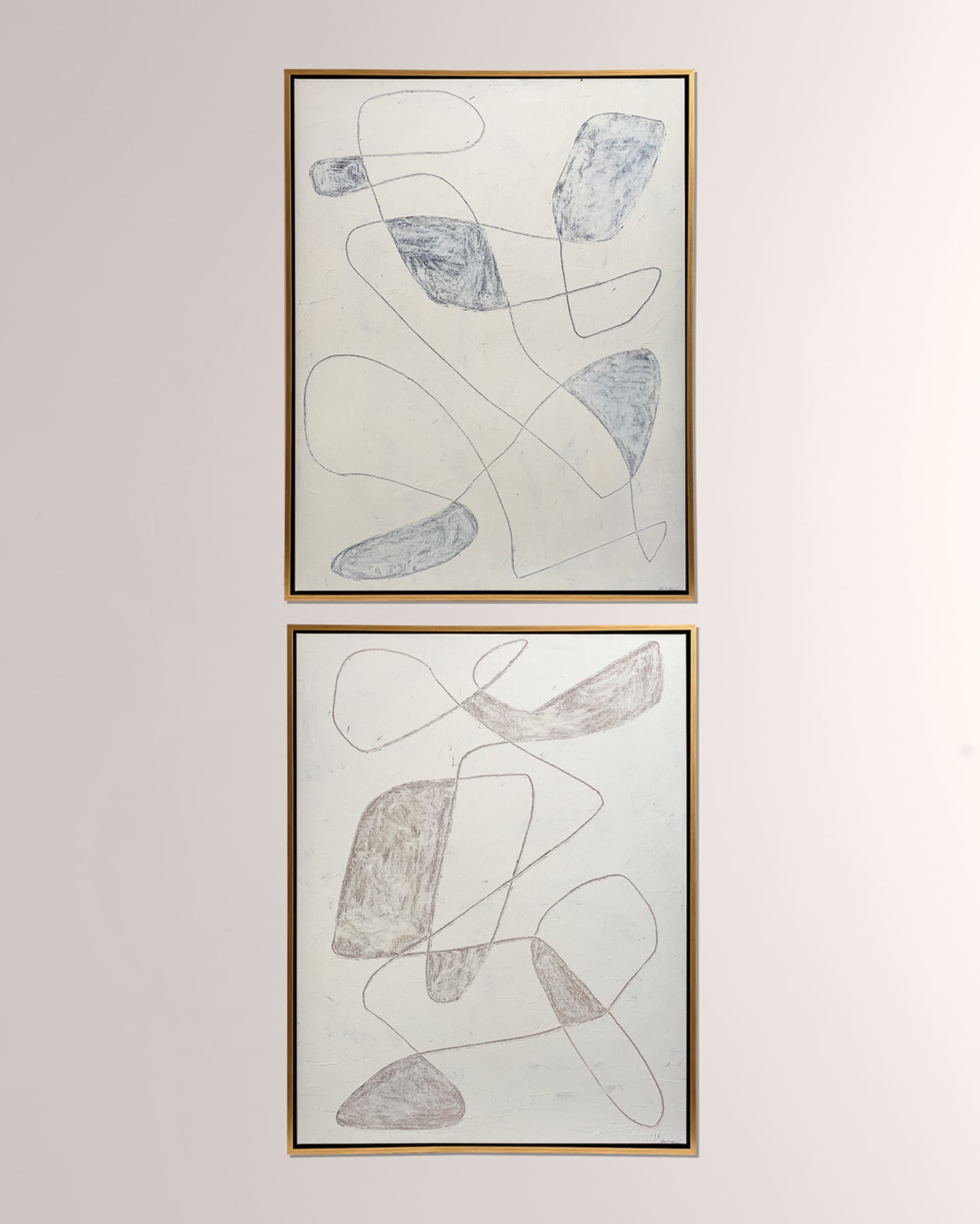 Scratch Loops Framed Wall Art Collection | Neiman Marcus