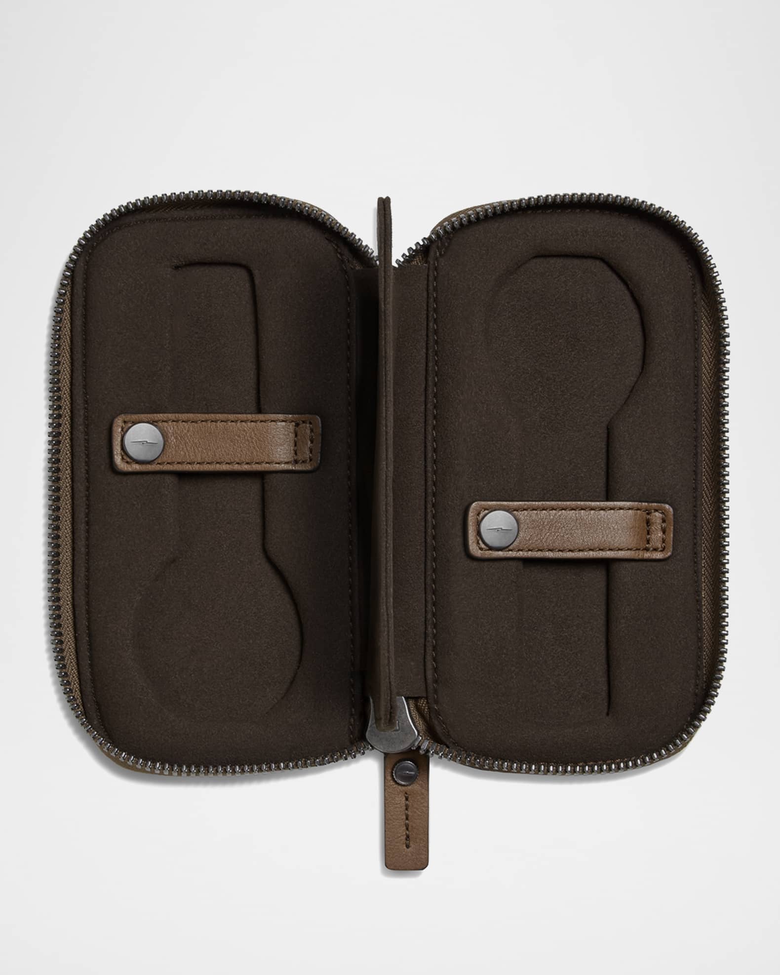 Shinola Men's Heritage Leather Travel Watch Case | Neiman Marcus