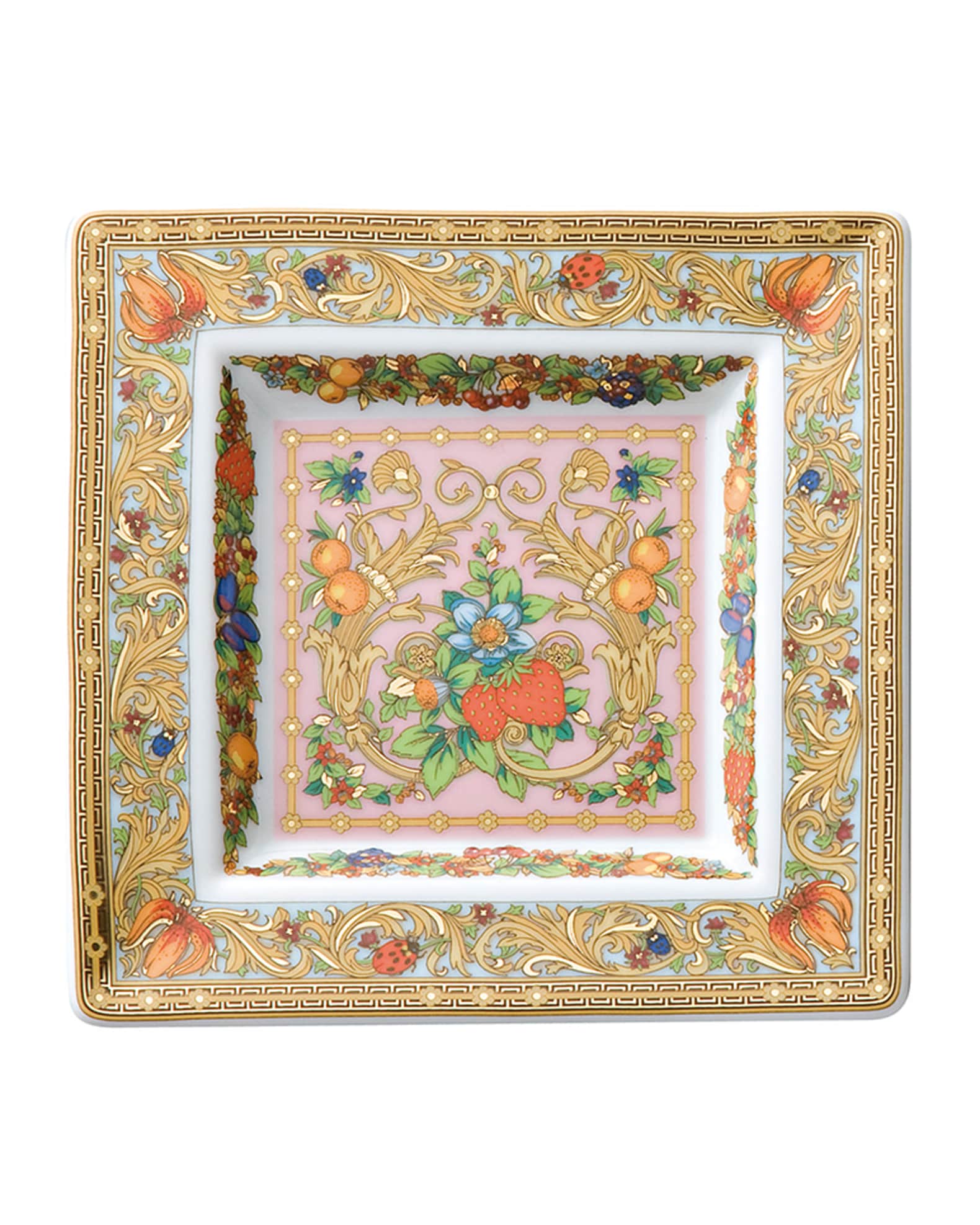 Versace Butterfly Garden 5.5" Tray | Neiman Marcus