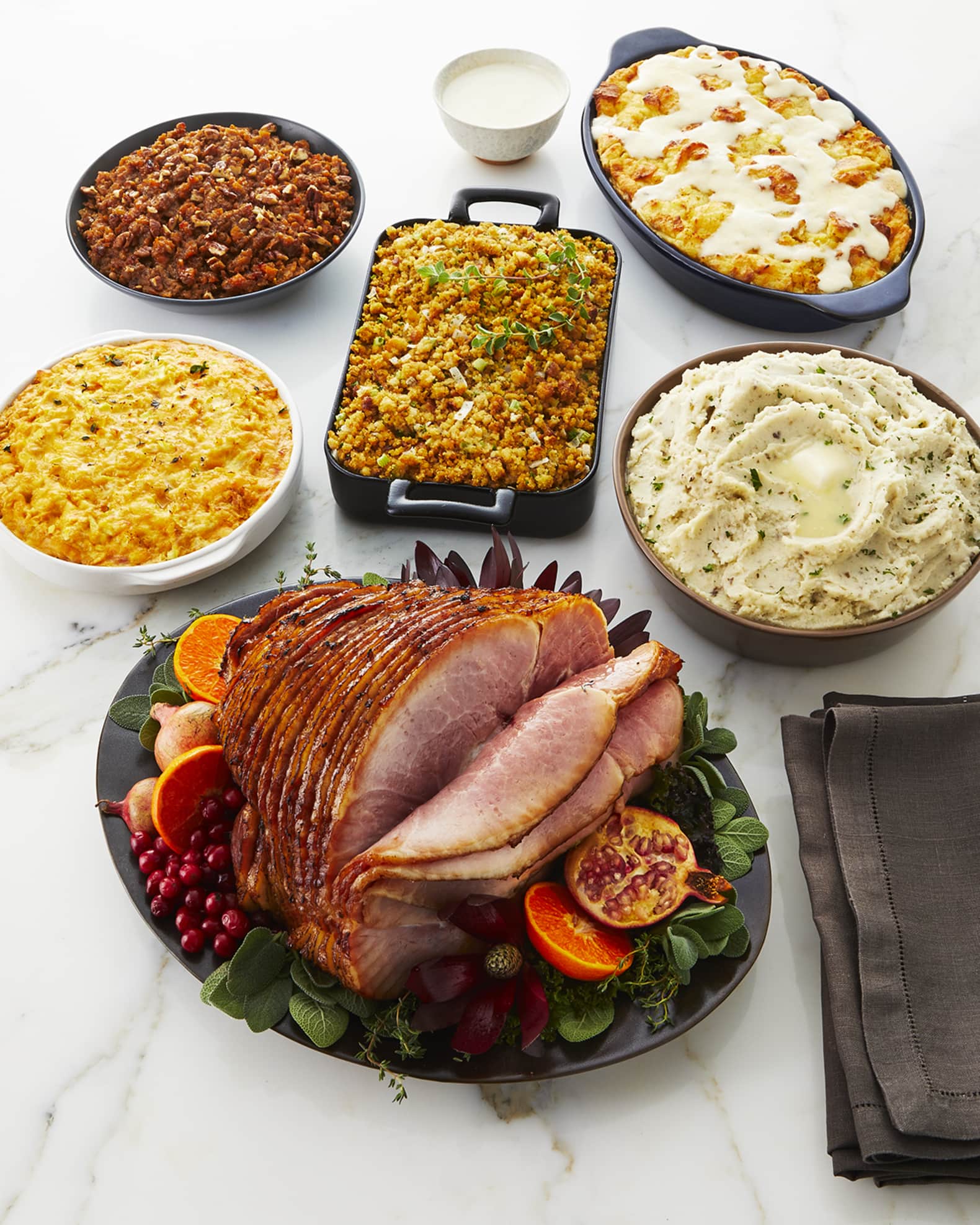 The Cajun Turkey Co Half Honey Glazed Ham Dinner | Neiman Marcus