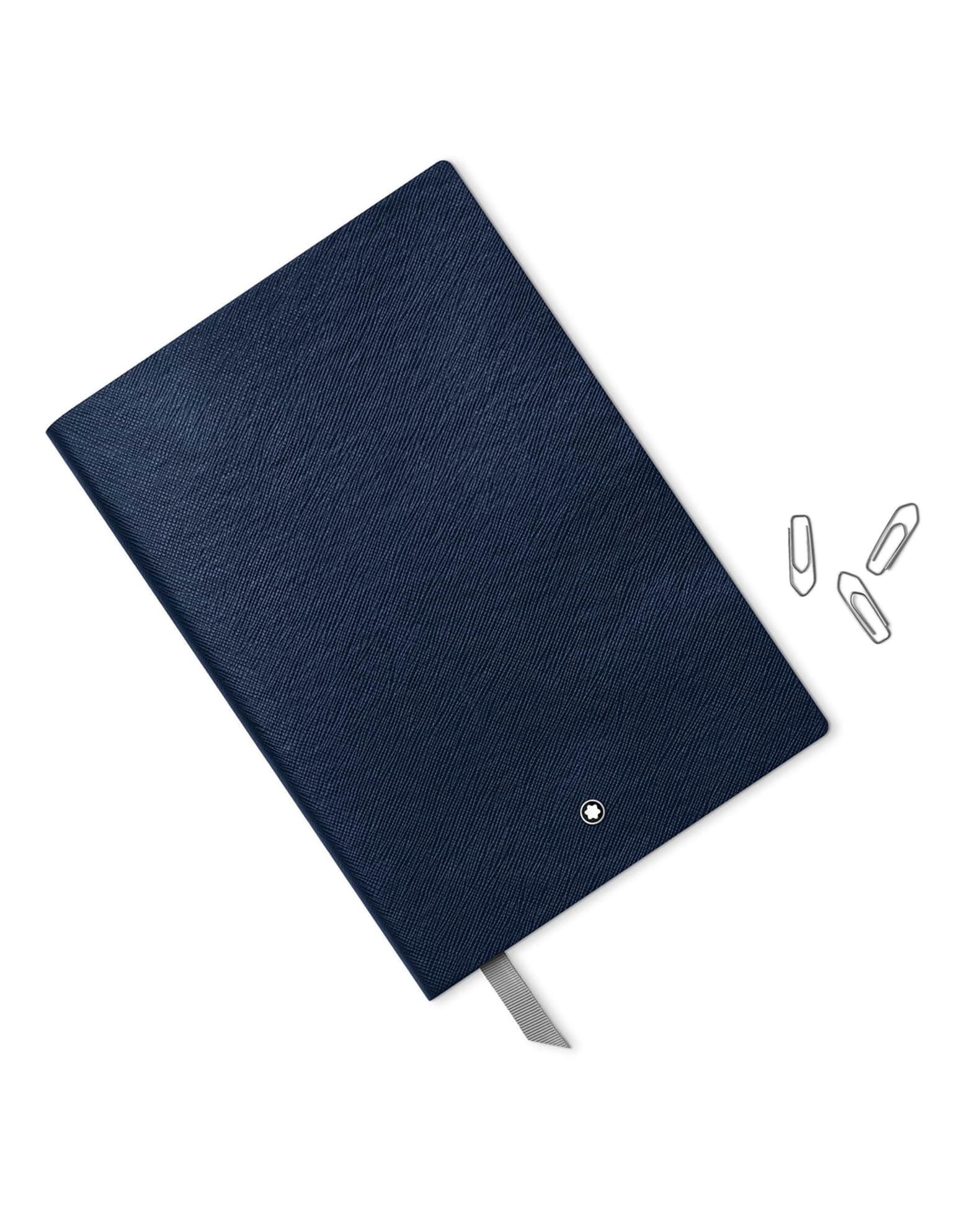Montblanc Fine Stationary Leather Notebook #146, Indigo | Neiman Marcus