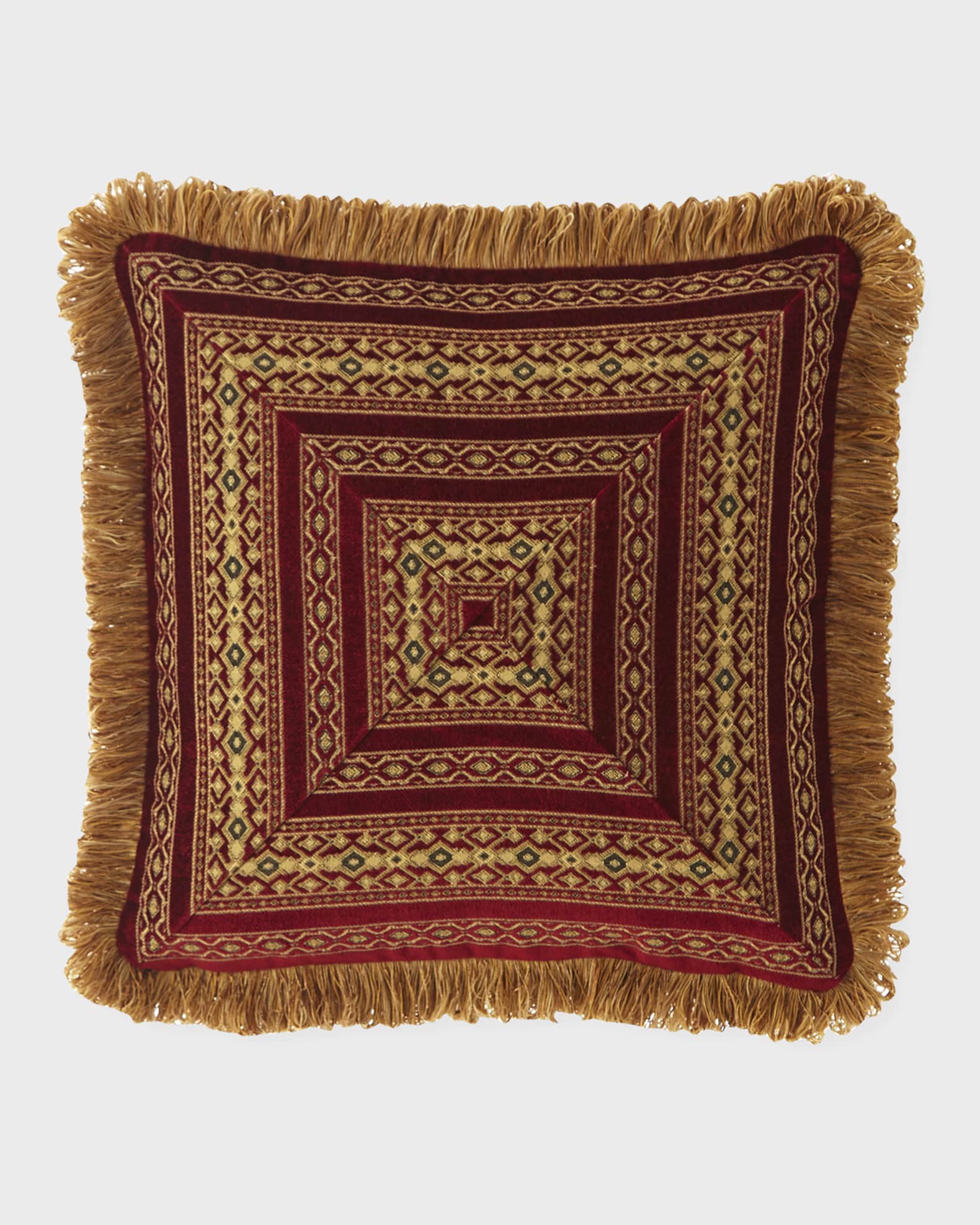 Austin Horn Collection Remington Mitered Pillow | Neiman Marcus