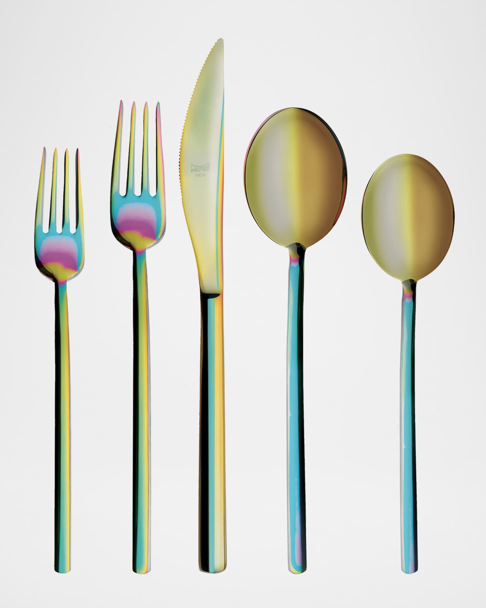 Mepra Due Ice Rainbow 5-Piece Flatware Set | Neiman Marcus