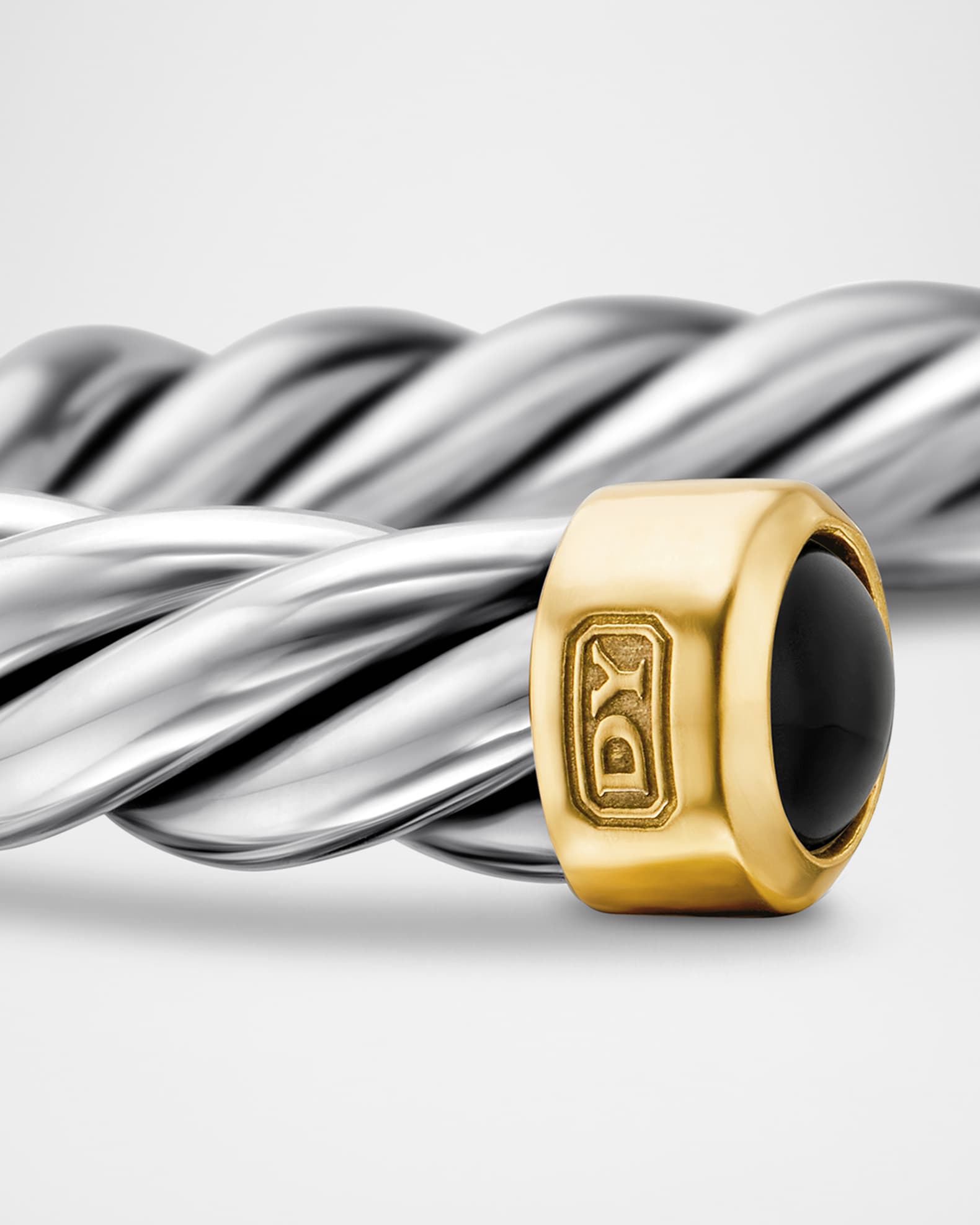 6mm Men's Cable Cuff Bracelet in Silver | Neiman Marcus