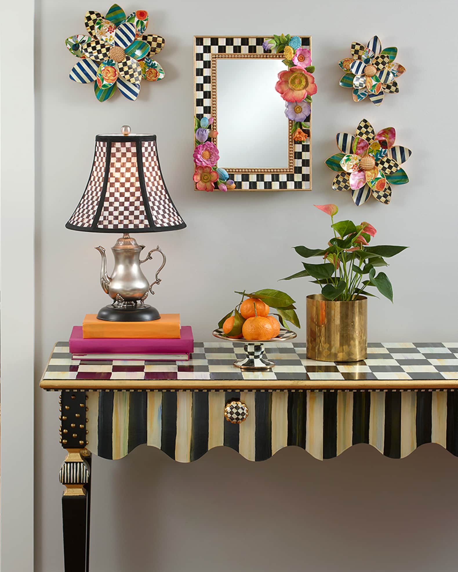 MacKenzie-Childs Medium Wallflower Wall Art | Neiman Marcus