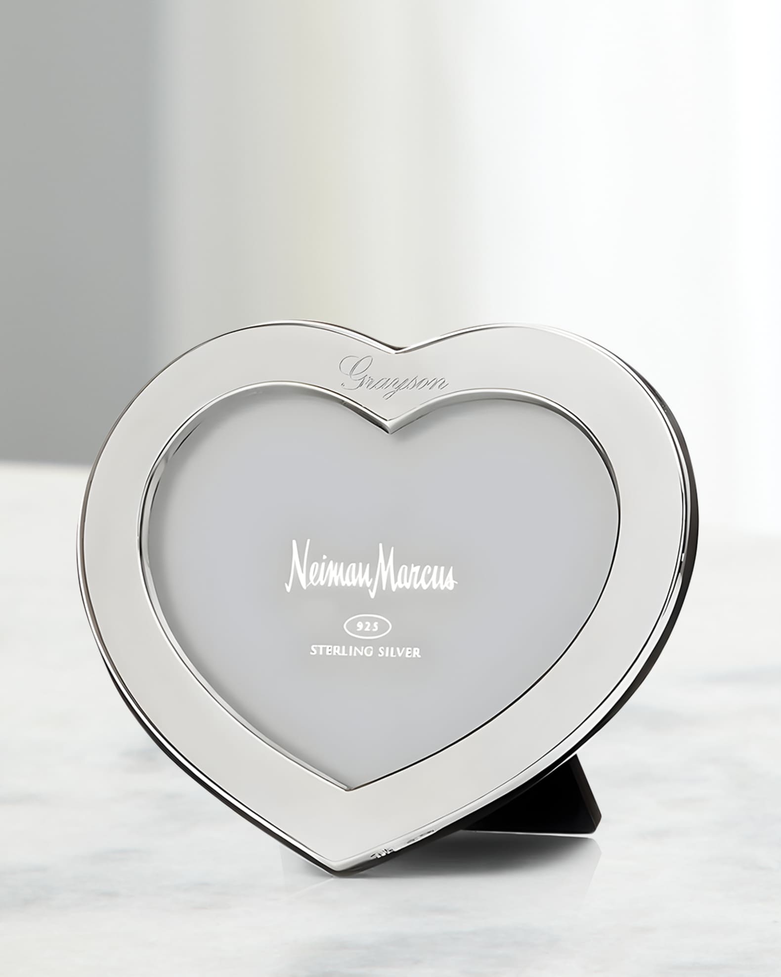 Cunill America Tiffany Heart Sterling Silver Personalized Picture Frame ...