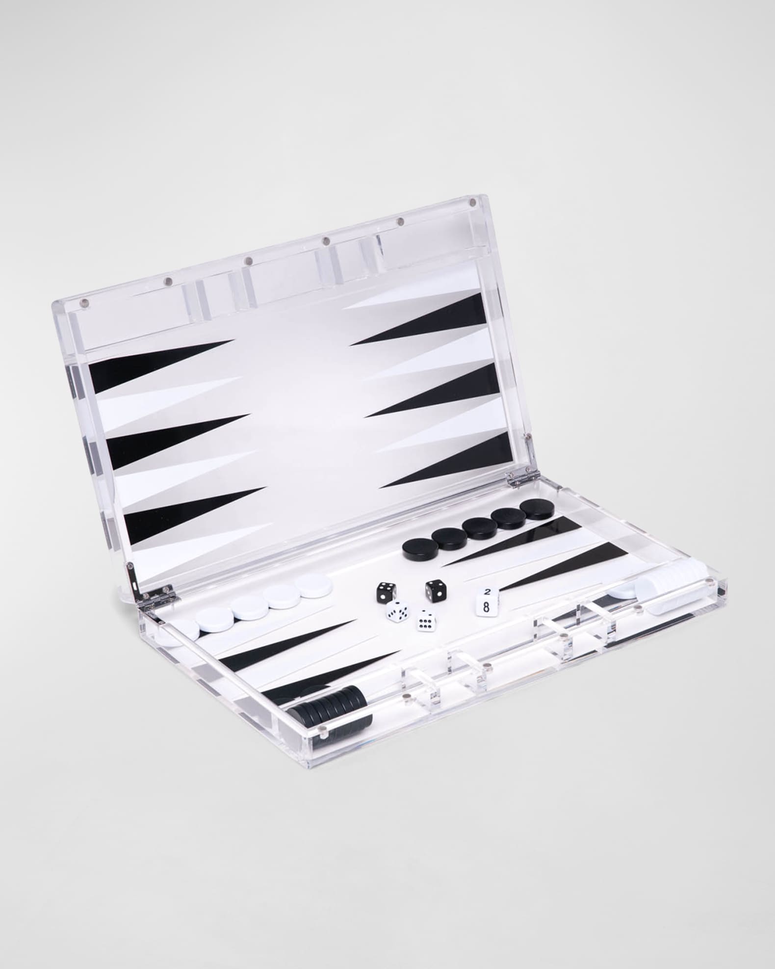 Bey-Berk Lucas Acrylic Backgammon Set | Neiman Marcus