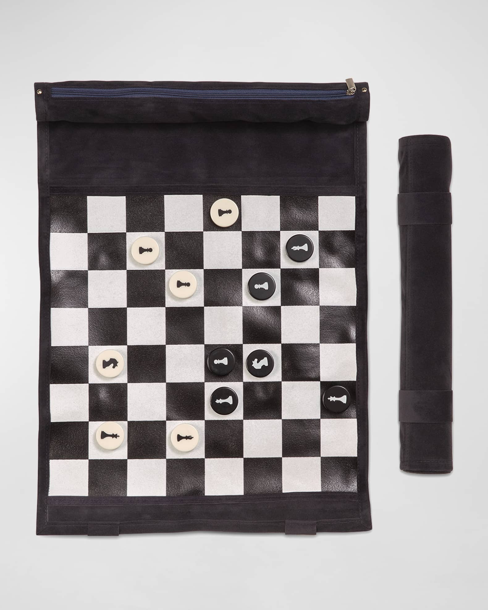 Bey-Berk Frankie Roll-Up Chess Set | Neiman Marcus