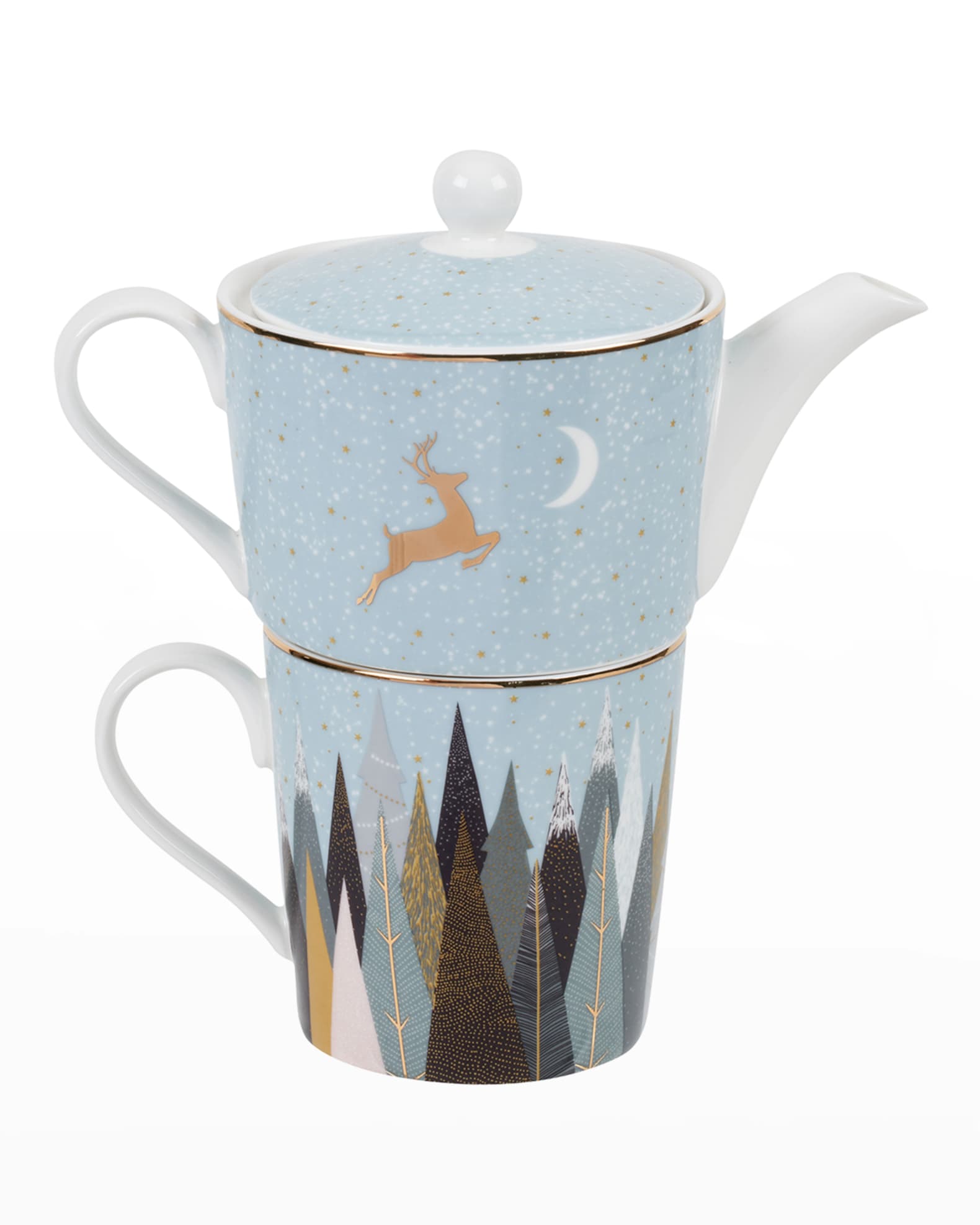 Sara Miller Frosted Pines Tea for One | Neiman Marcus