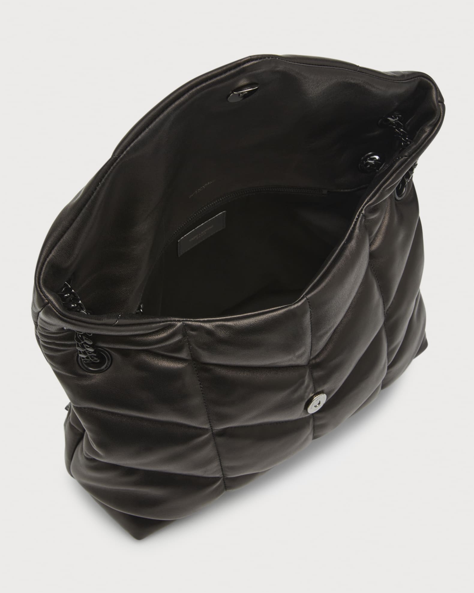 Saint Laurent Lou Puffer Medium YSL Shoulder Bag in Quilted Leather ...