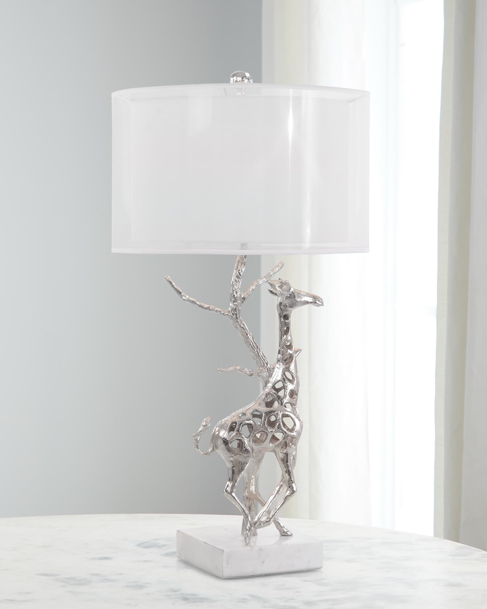 John-Richard Collection Giraffe in Motion Table Lamp | Neiman Marcus