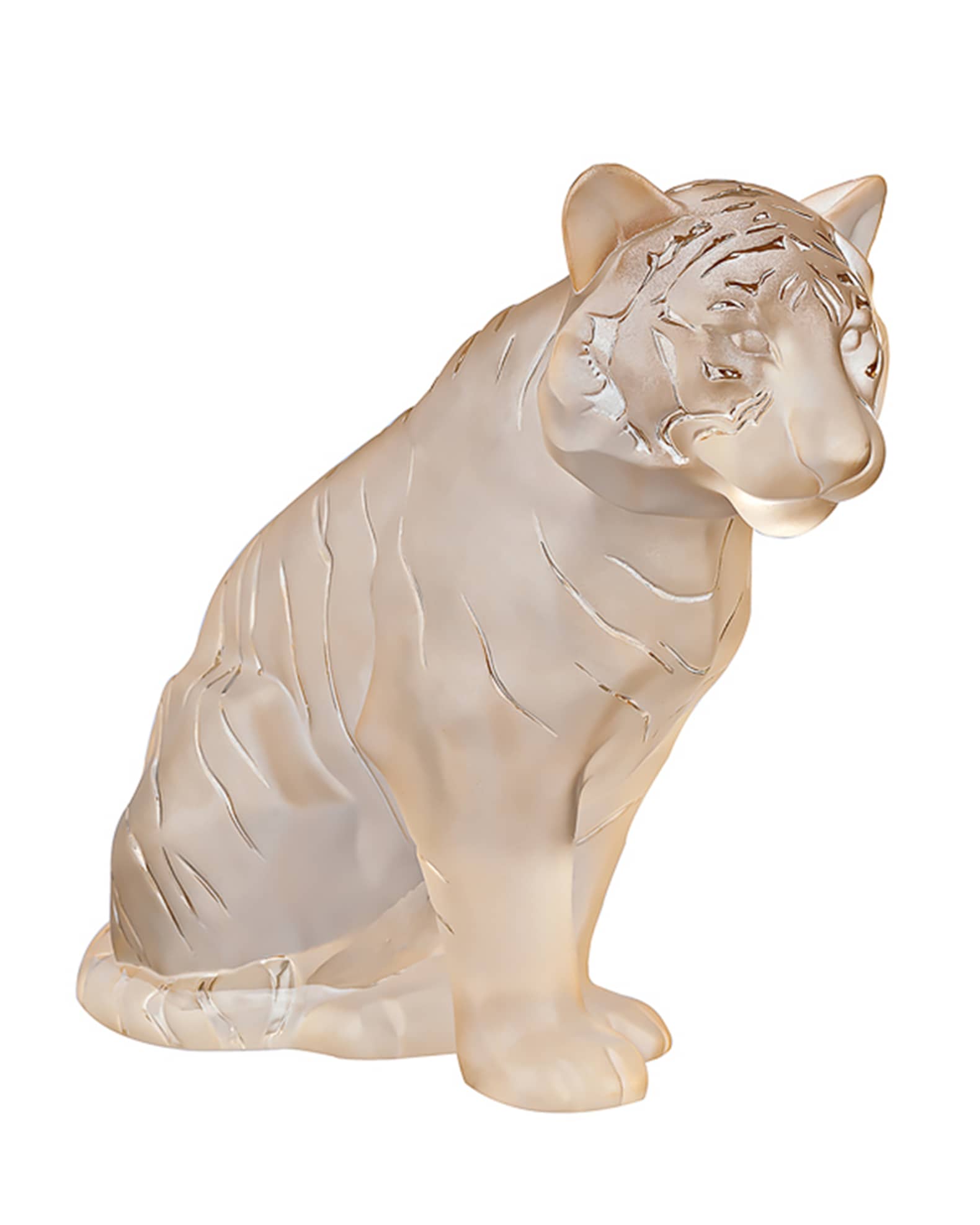 Gold Sitting Tiger Grand Sculpture | Neiman Marcus