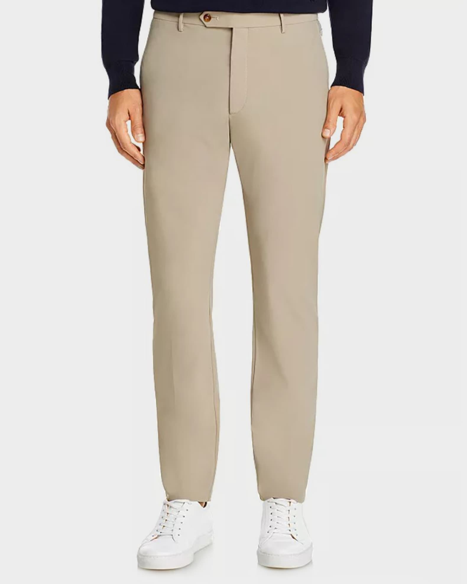 Zanella Men's Solid Active Stretch Pants | Neiman Marcus