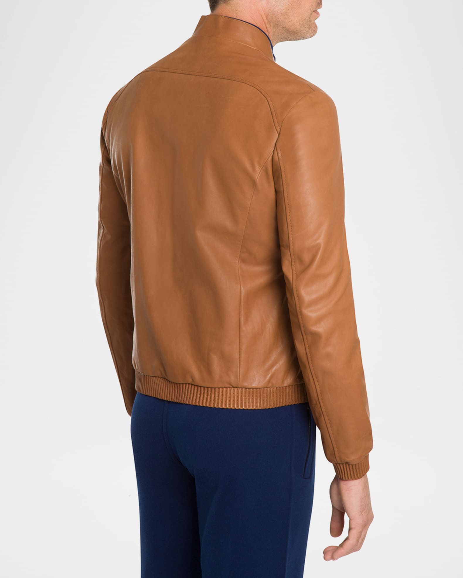Stefano Ricci Men's Leather Bomber Jacket | Neiman Marcus