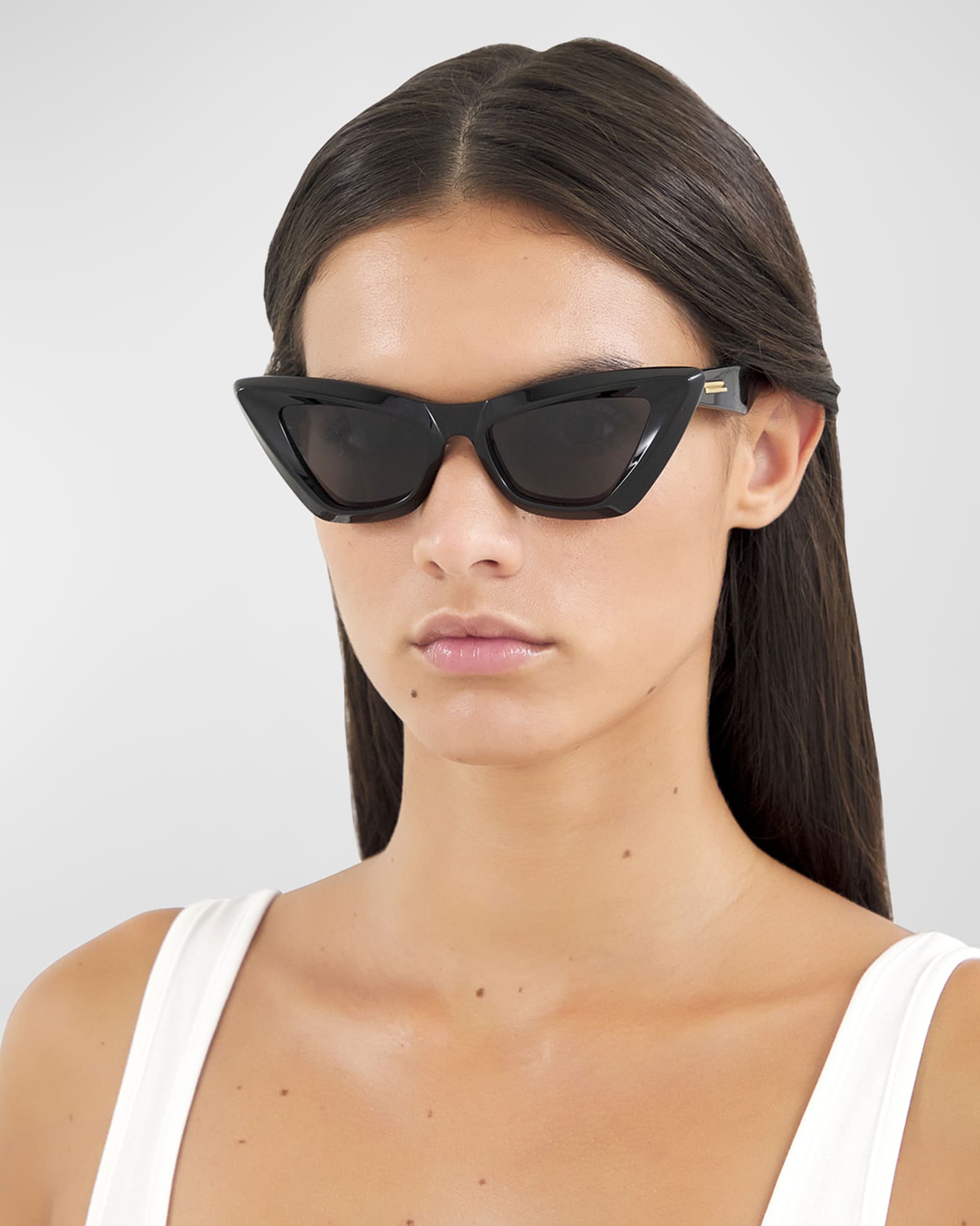 Bottega Veneta Dramatic Acetate Cat-Eye Sunglasses | Neiman Marcus