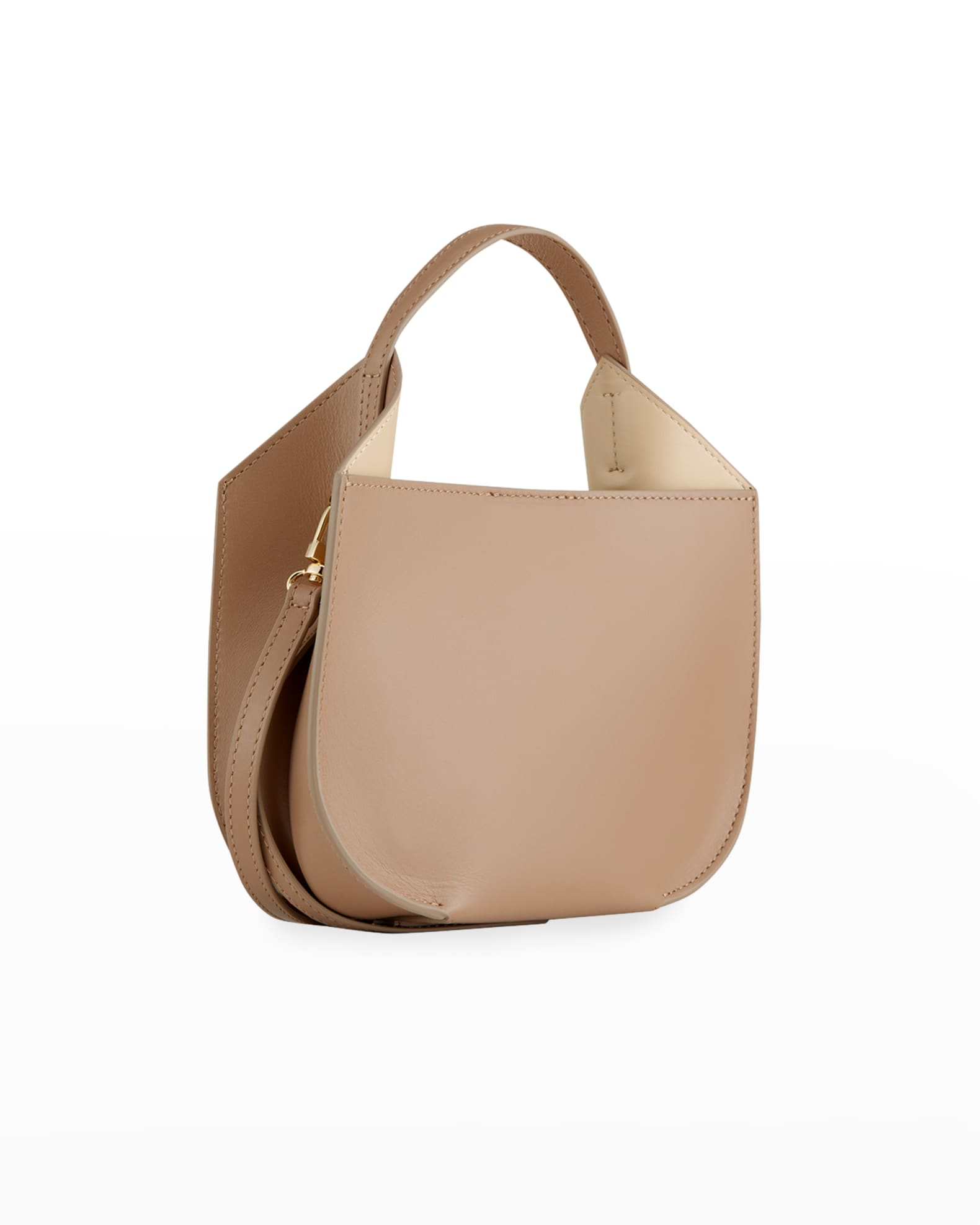 Ree Projects Helene East-West Leather Mini Hobo Bag | Neiman Marcus