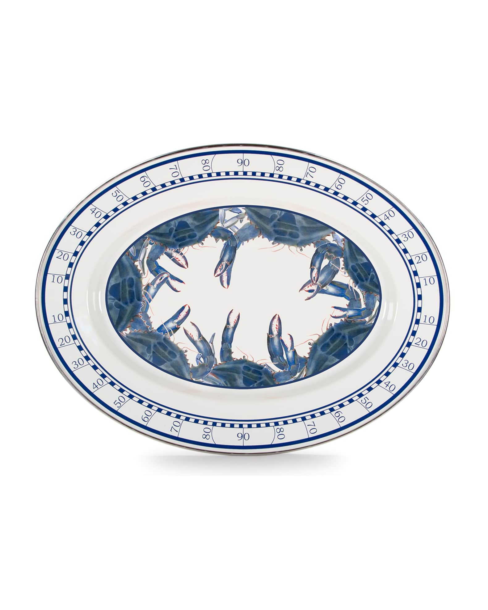 Golden Rabbit Crab House Oval Platter | Neiman Marcus