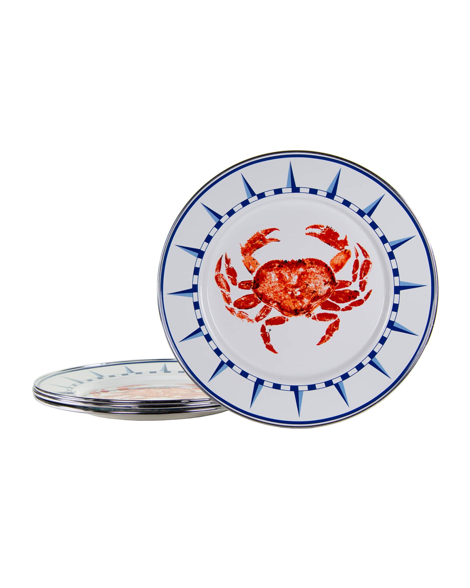 Golden Rabbit Crab House Dinner Plates, Set of 4 | Neiman Marcus