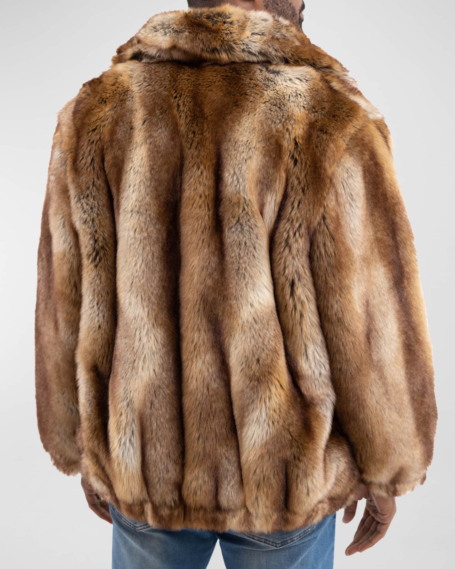 Fabulous Furs Men's Faux-Fur Bomber Jacket | Neiman Marcus