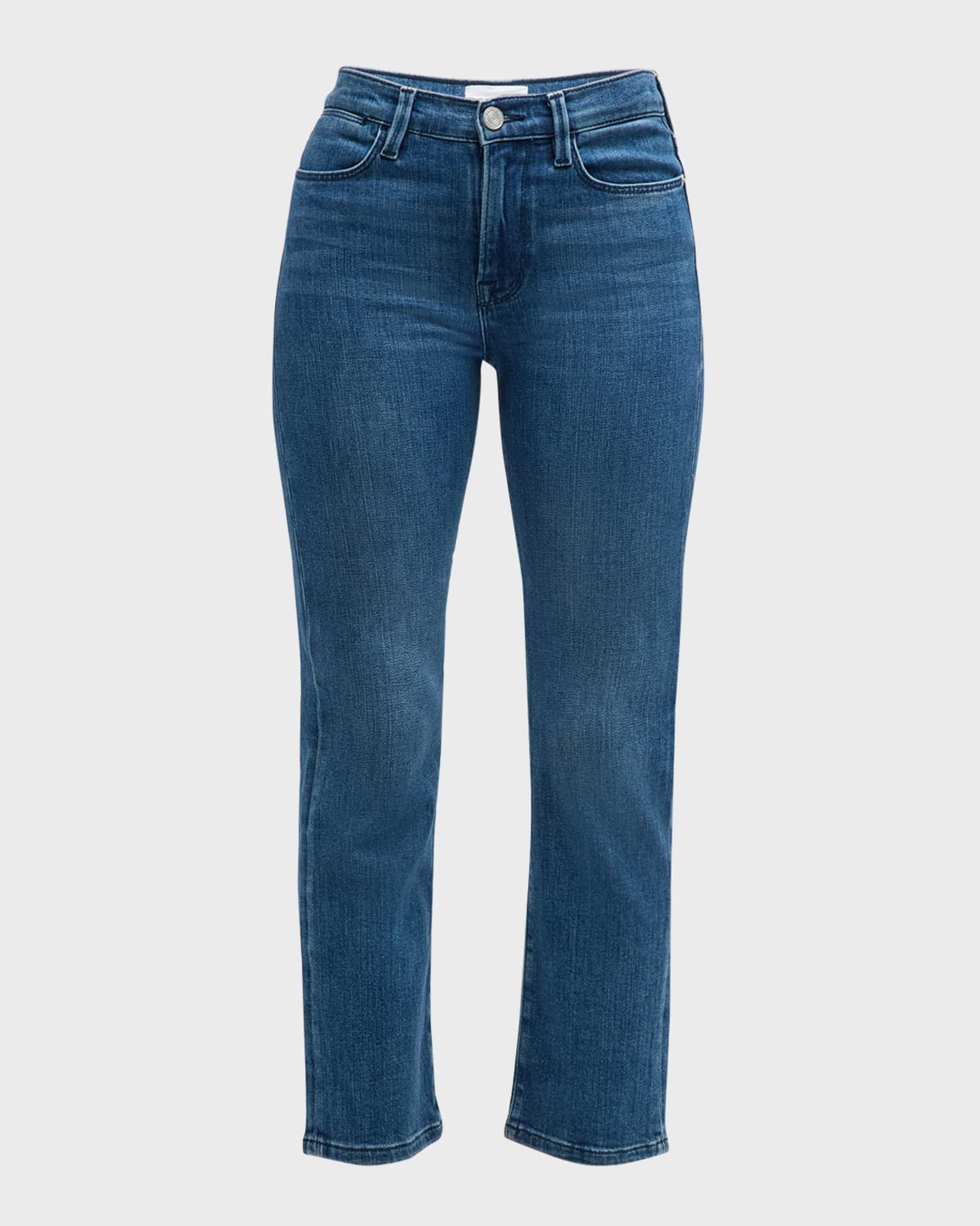 Le High Straight Ankle Jeans | Neiman Marcus