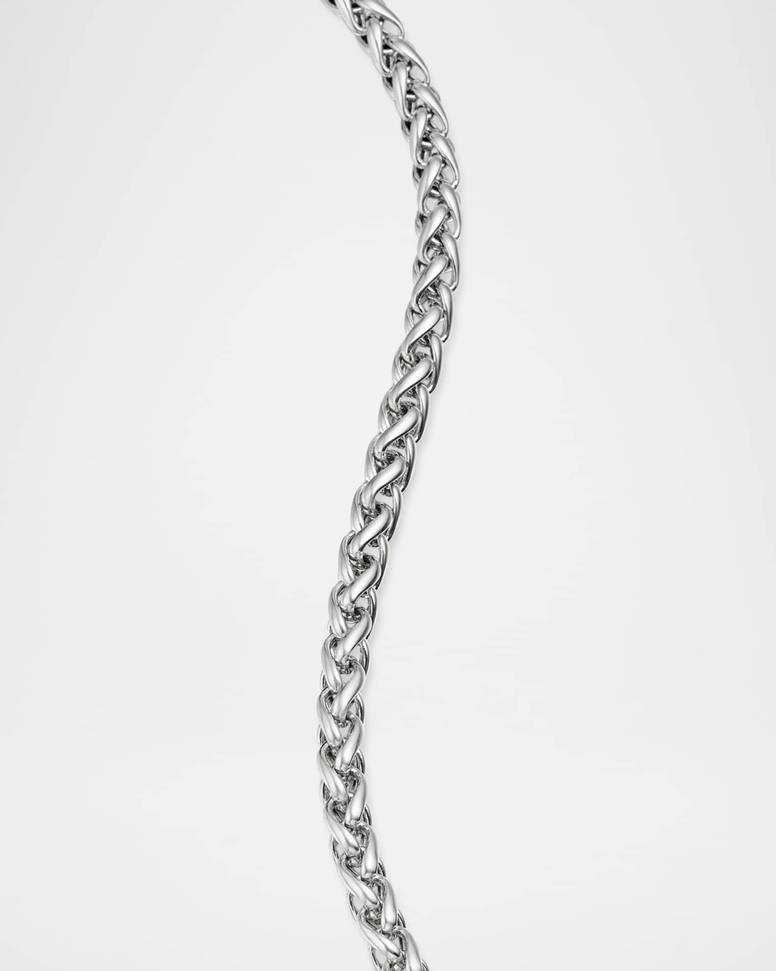 David Yurman Men's Wheat Chain Bracelet in Silver, 4mm | Neiman Marcus