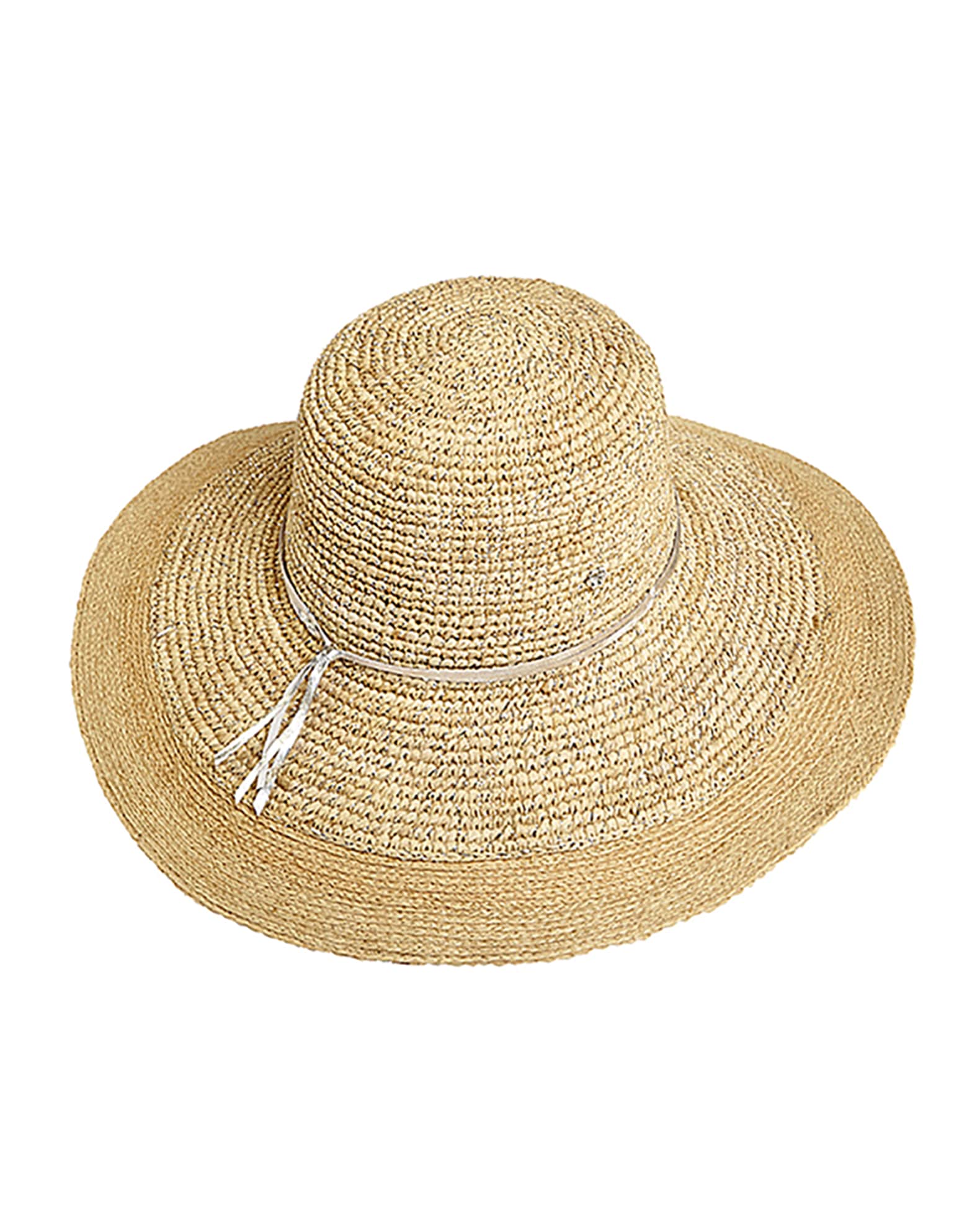 Flora Bella Marie Crochet Raffia Metallic Hat | Neiman Marcus