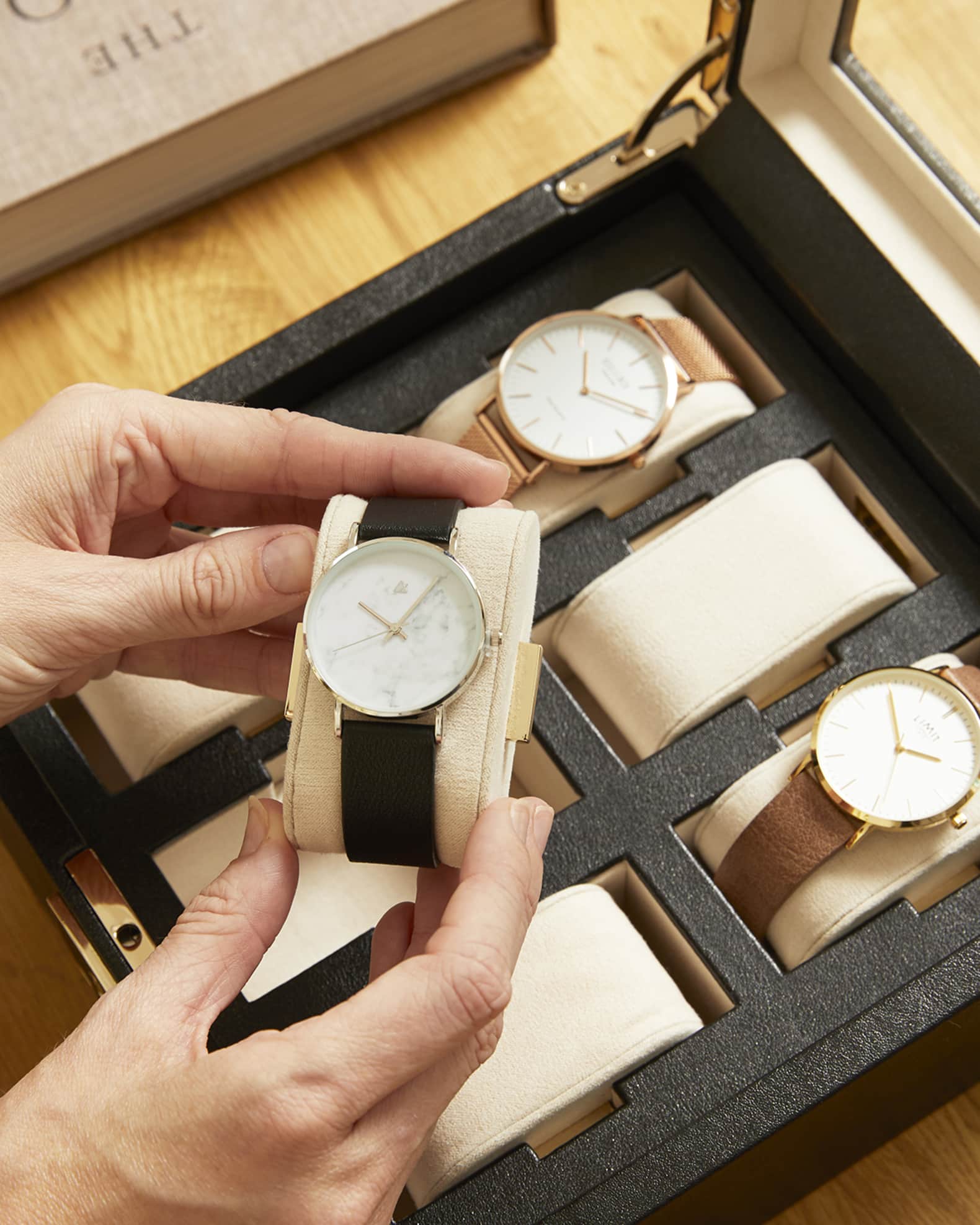 WOLF Palermo 6-Piece Watch Box | Neiman Marcus