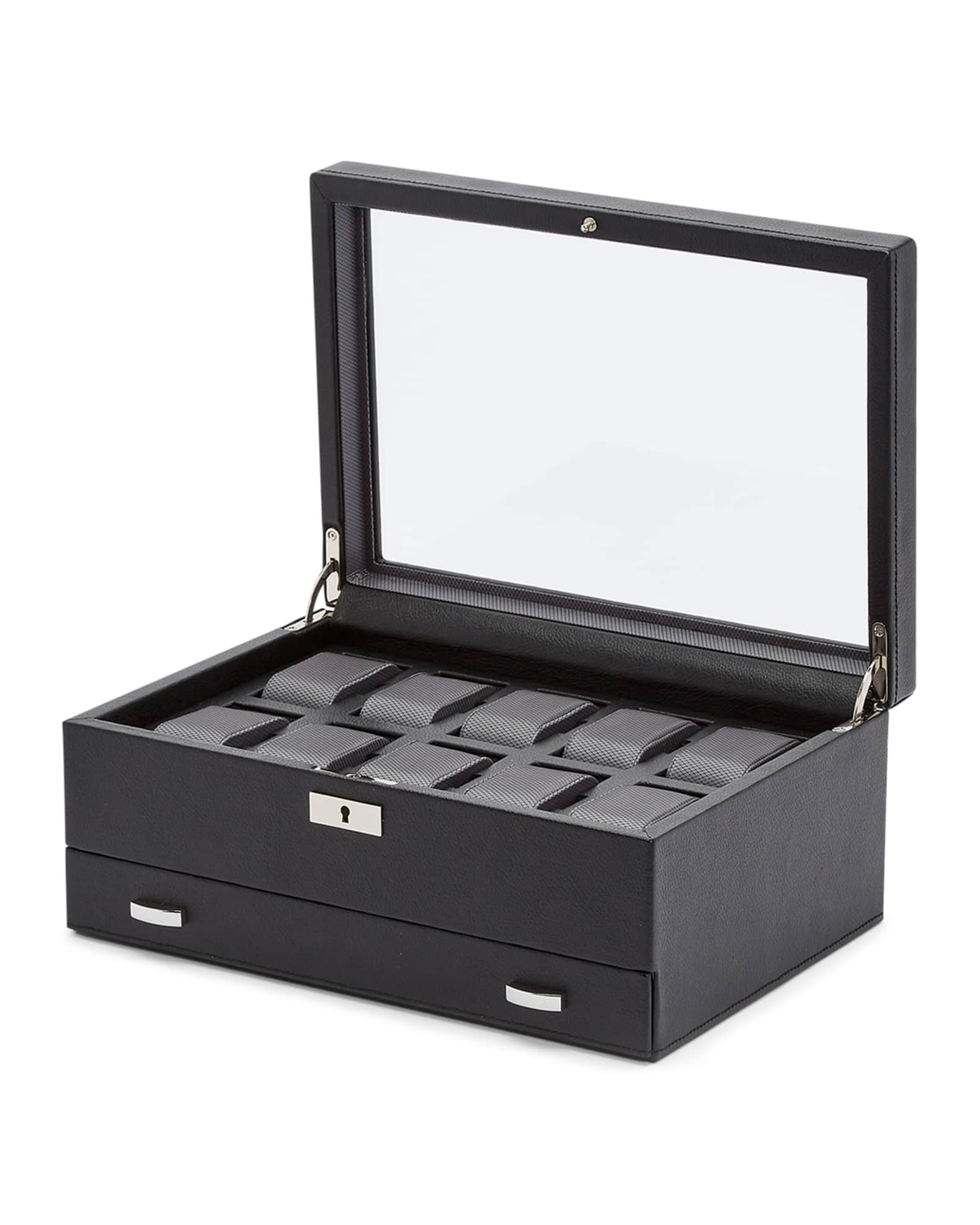 WOLF Viceroy 10-Piece Watch Box with Drawer | Neiman Marcus