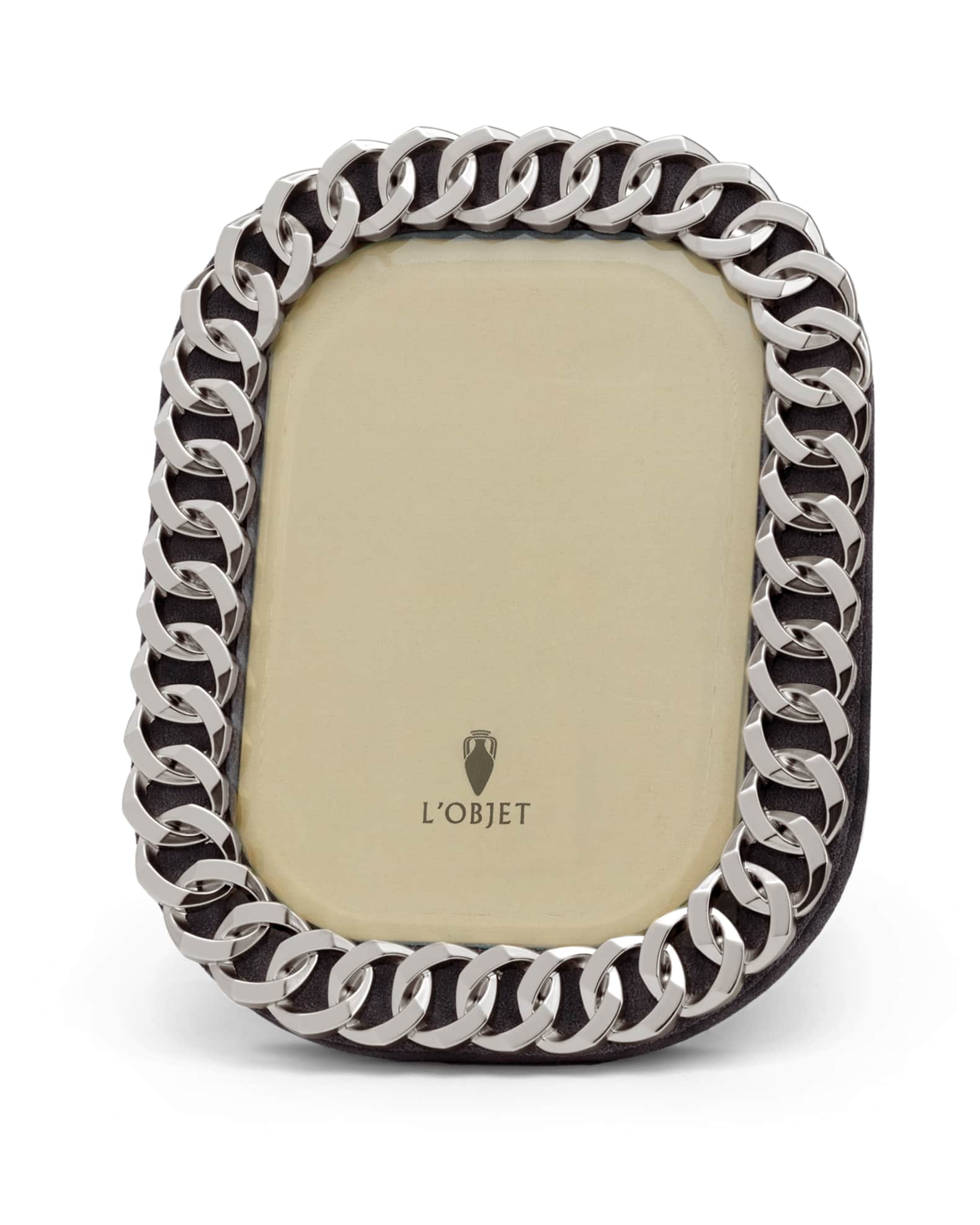 L'Objet Cuban Link Picture Frame, 4" x 6" | Neiman Marcus