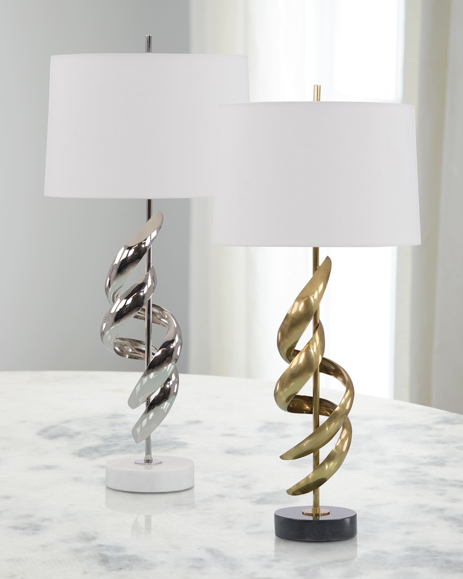 John-Richard Collection Ribbon Table Lamp | Neiman Marcus