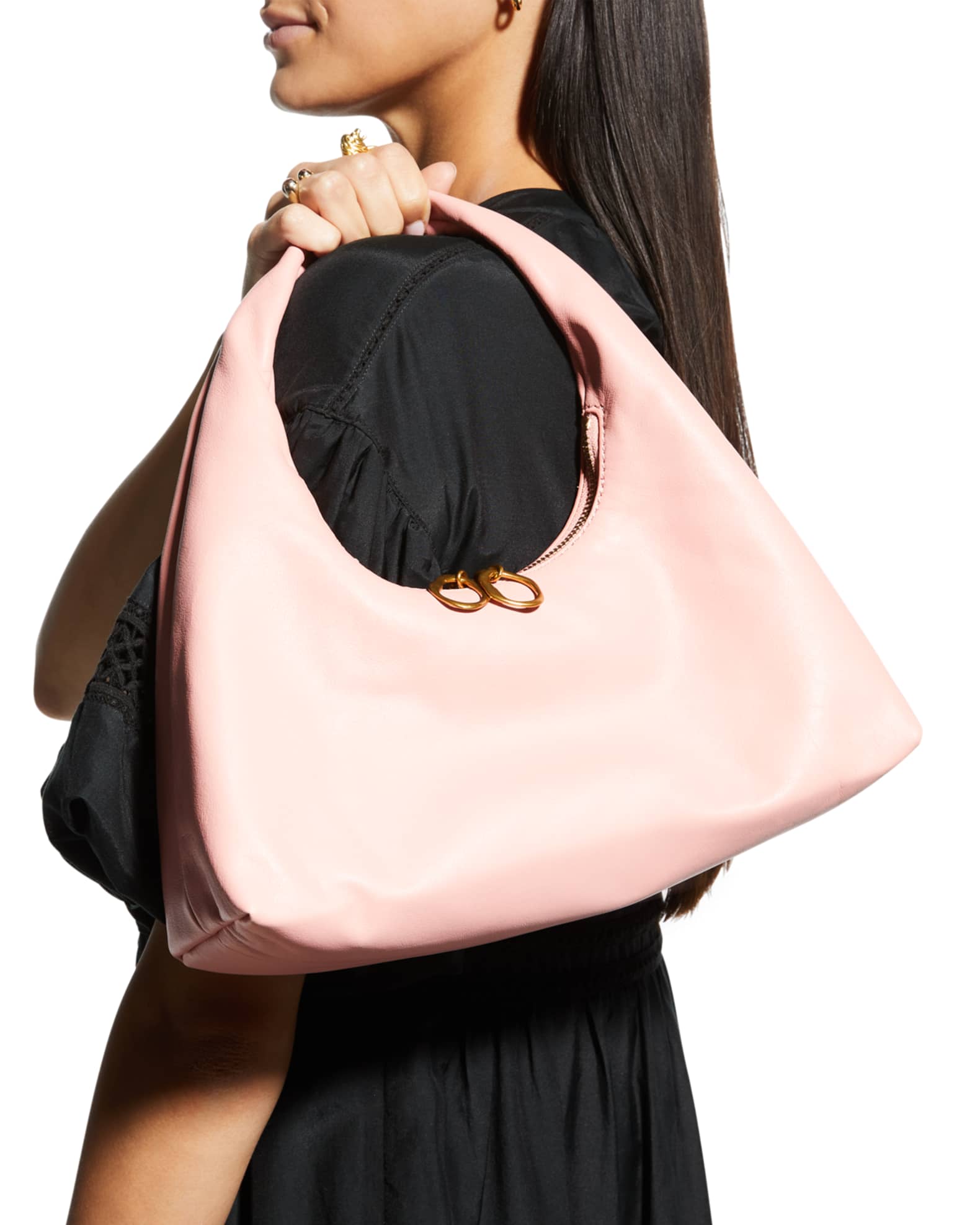 Staud Enzo Mini Leather Shoulder Bag | Neiman Marcus