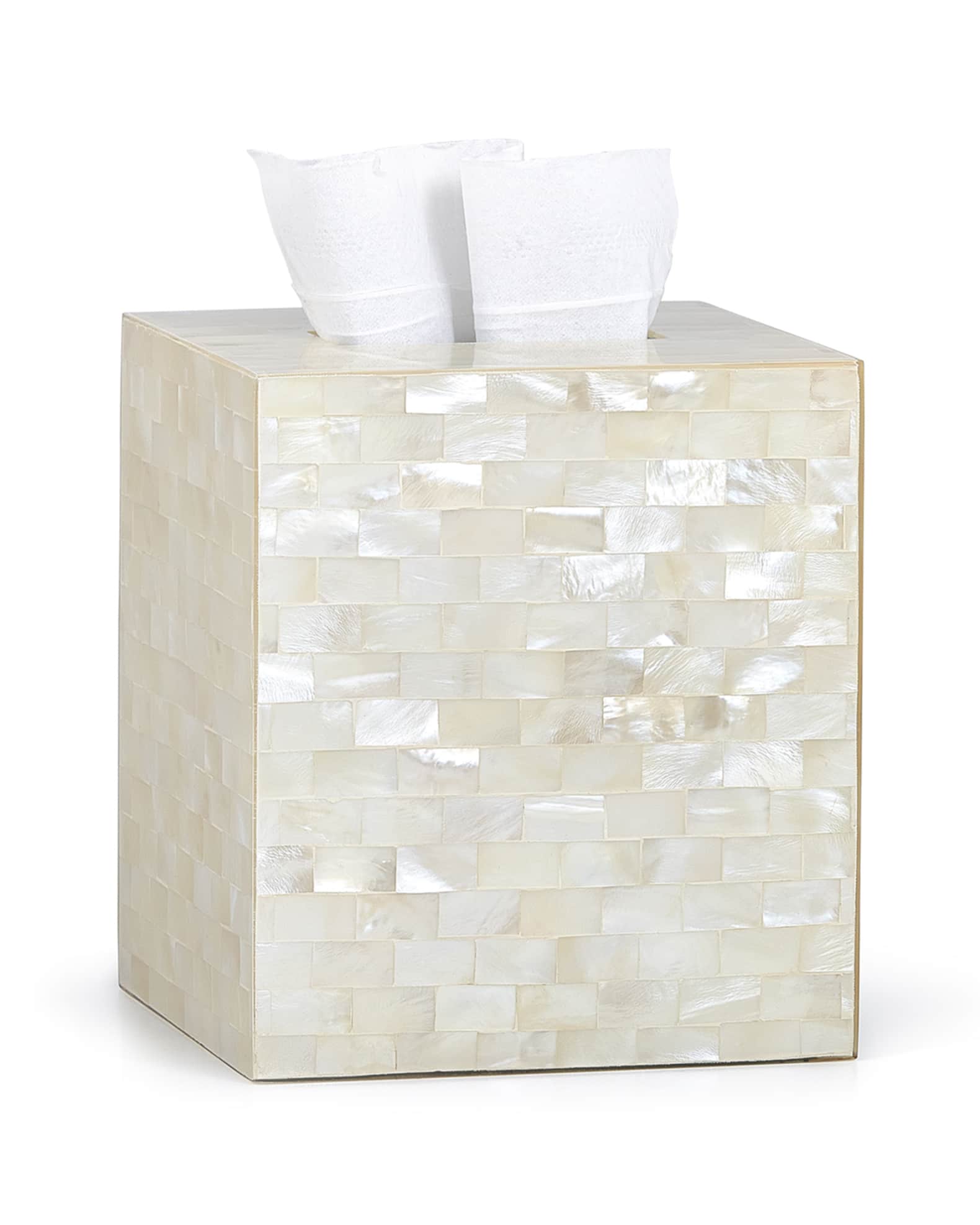 Labrazel White Agate Tissue Cover | Neiman Marcus