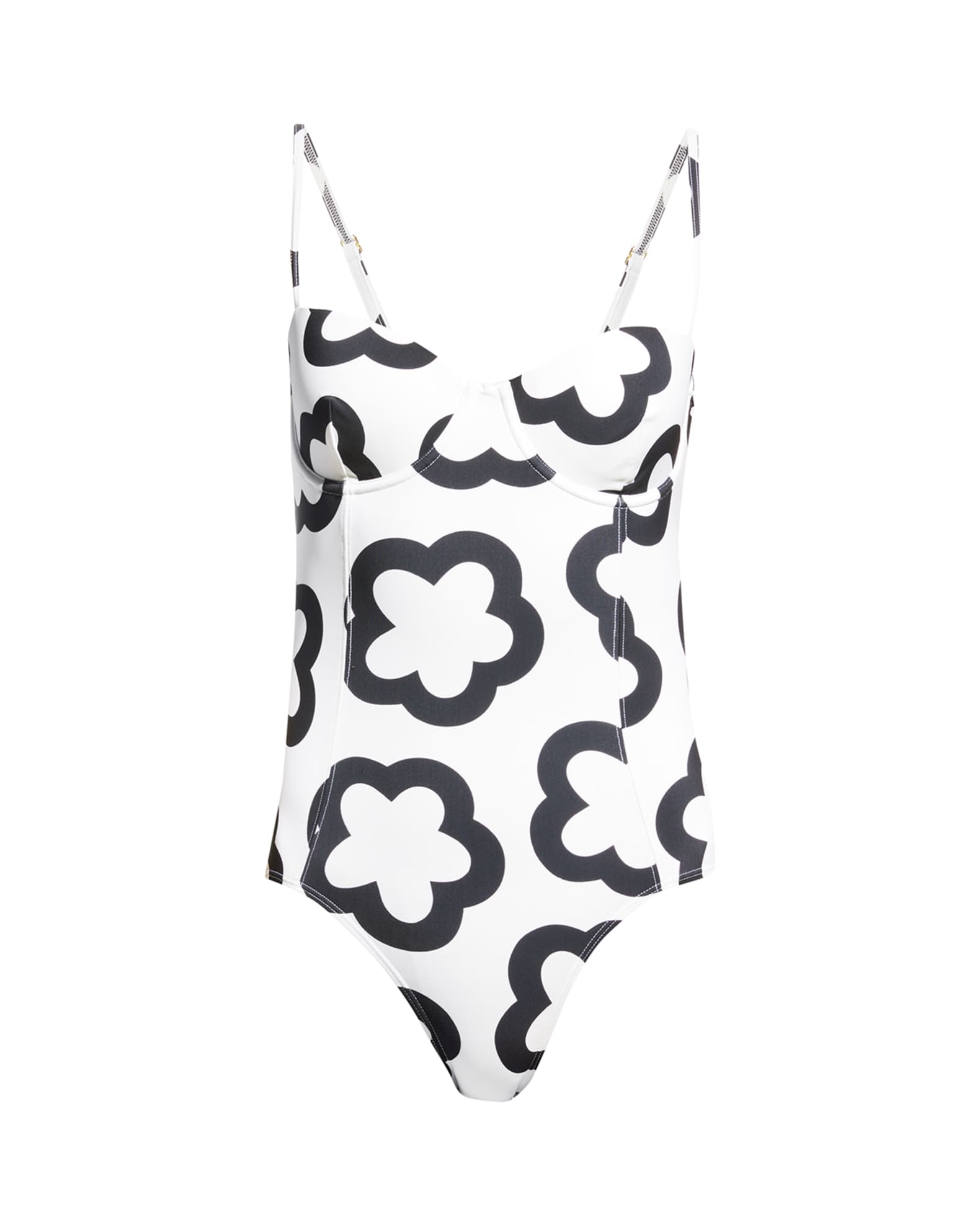 Tory Burch Floral Underwire One-Piece Swimsuit | Neiman Marcus