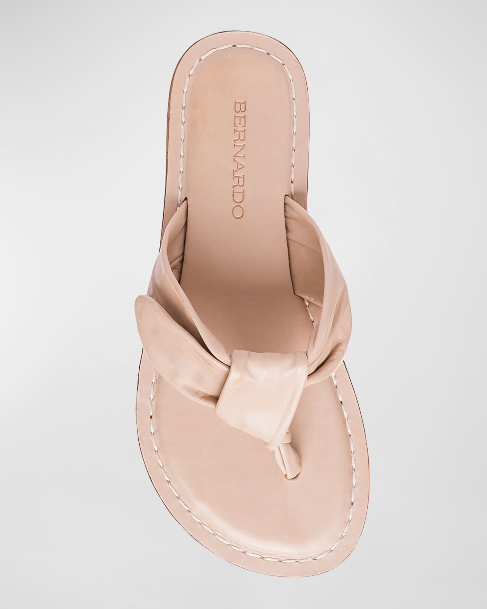 Bernardo Lillian Padded Bow Thong Flat Sandals | Neiman Marcus