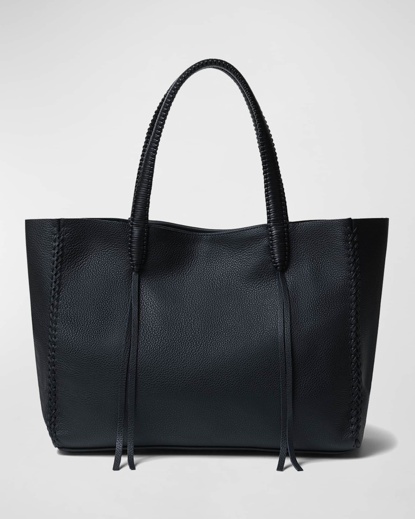 Callista Iconic Medium Stitched Tote Bag, Perissa Matte | Neiman Marcus