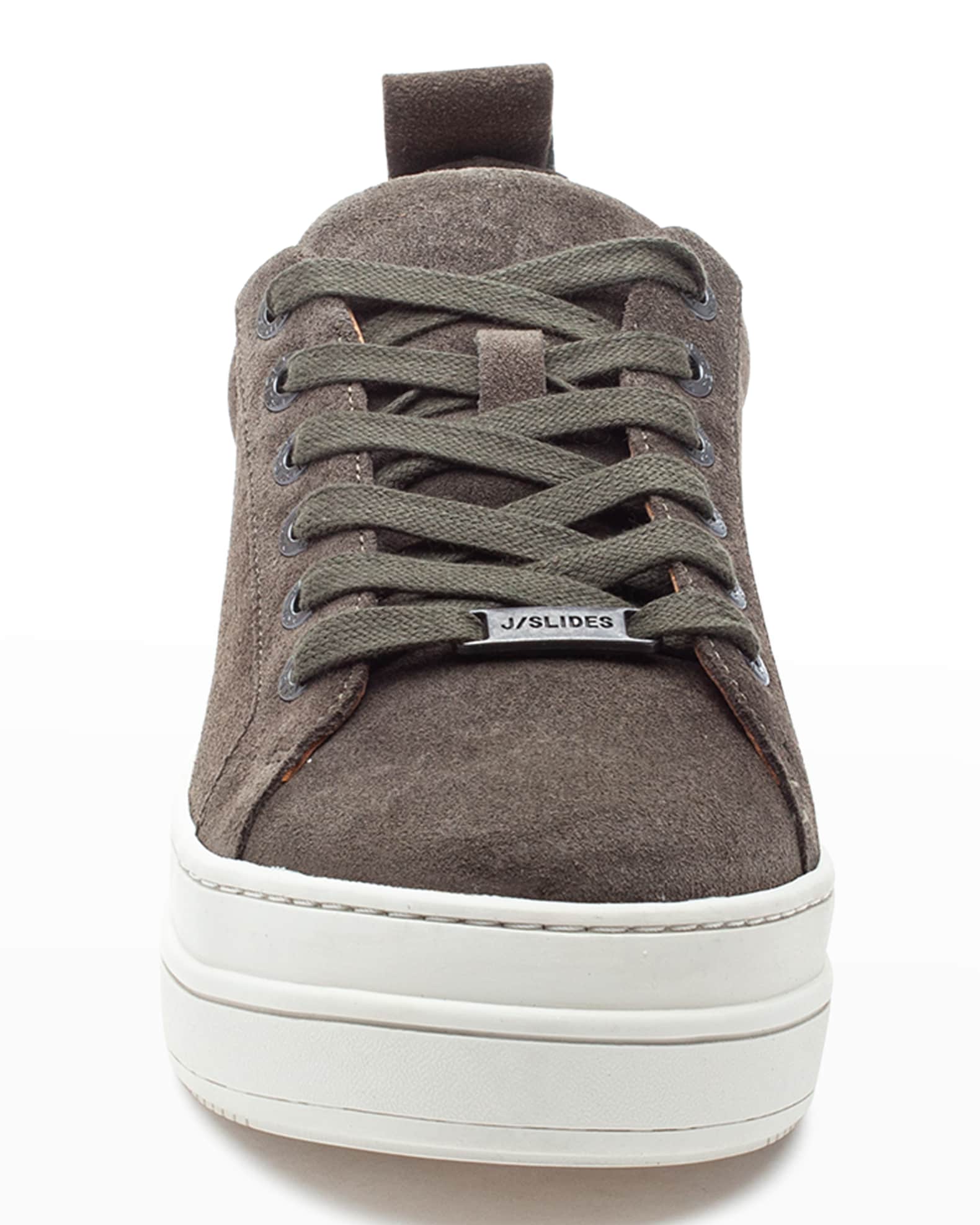 JSlides Noca Suede Low-Top Sneakers | Neiman Marcus