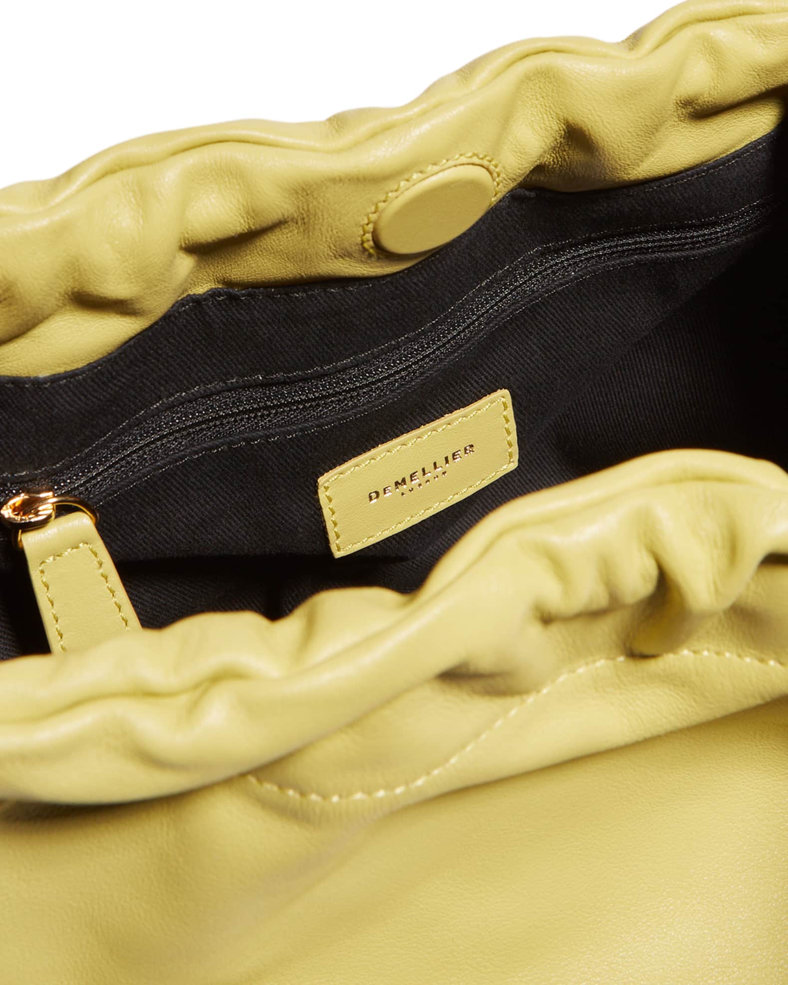 DeMellier Santa Monica Leather Top-Handle Bag w/ Chain | Neiman Marcus