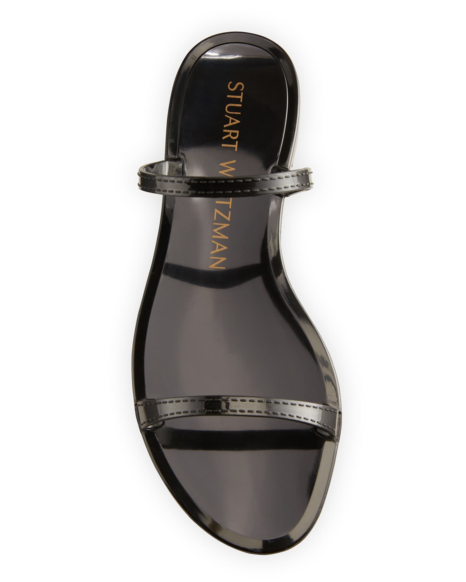 Stuart Weitzman Sawyer Jelly Slide Flat Sandals | Neiman Marcus