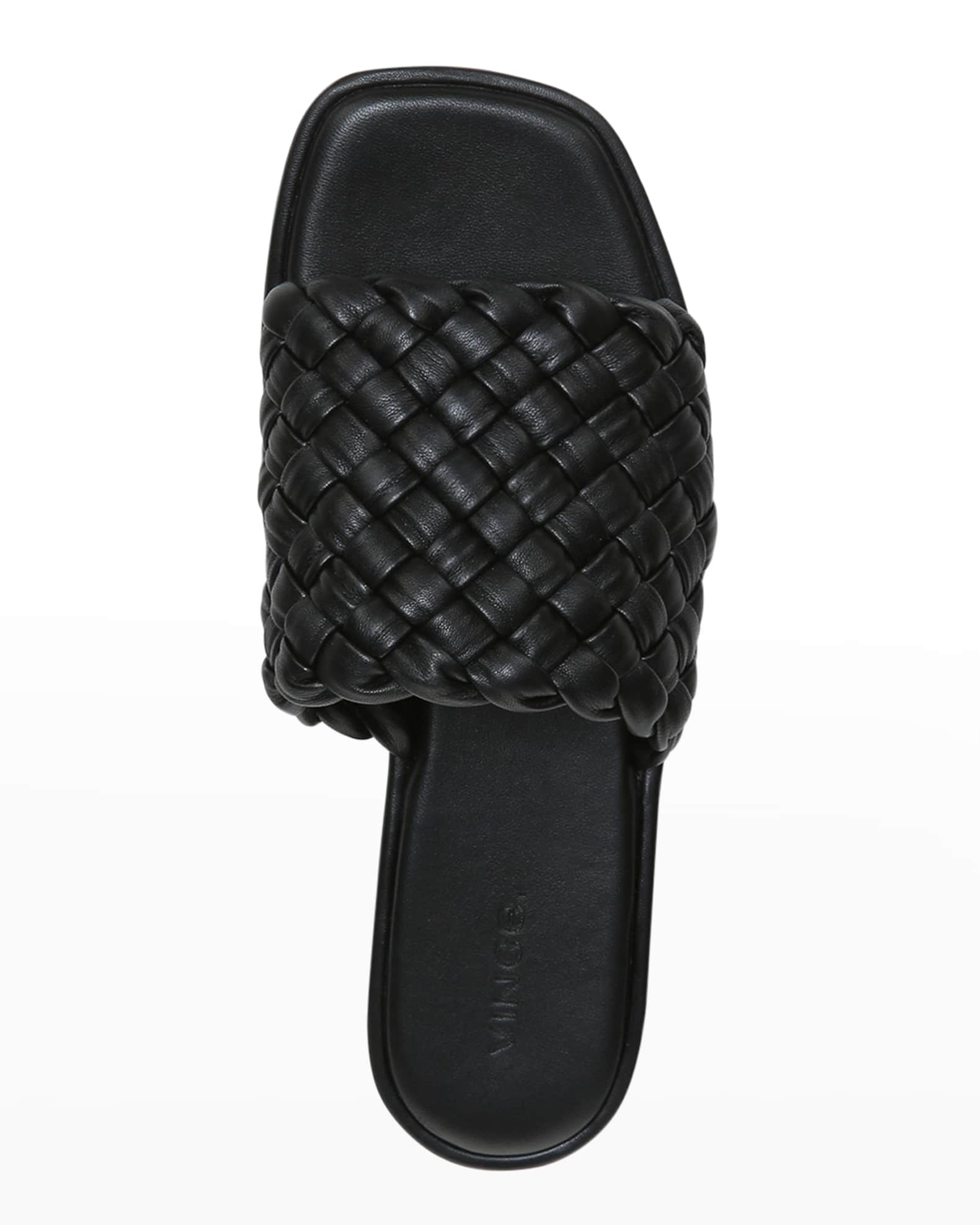 Vince Rumi Woven Slide Sandals | Neiman Marcus