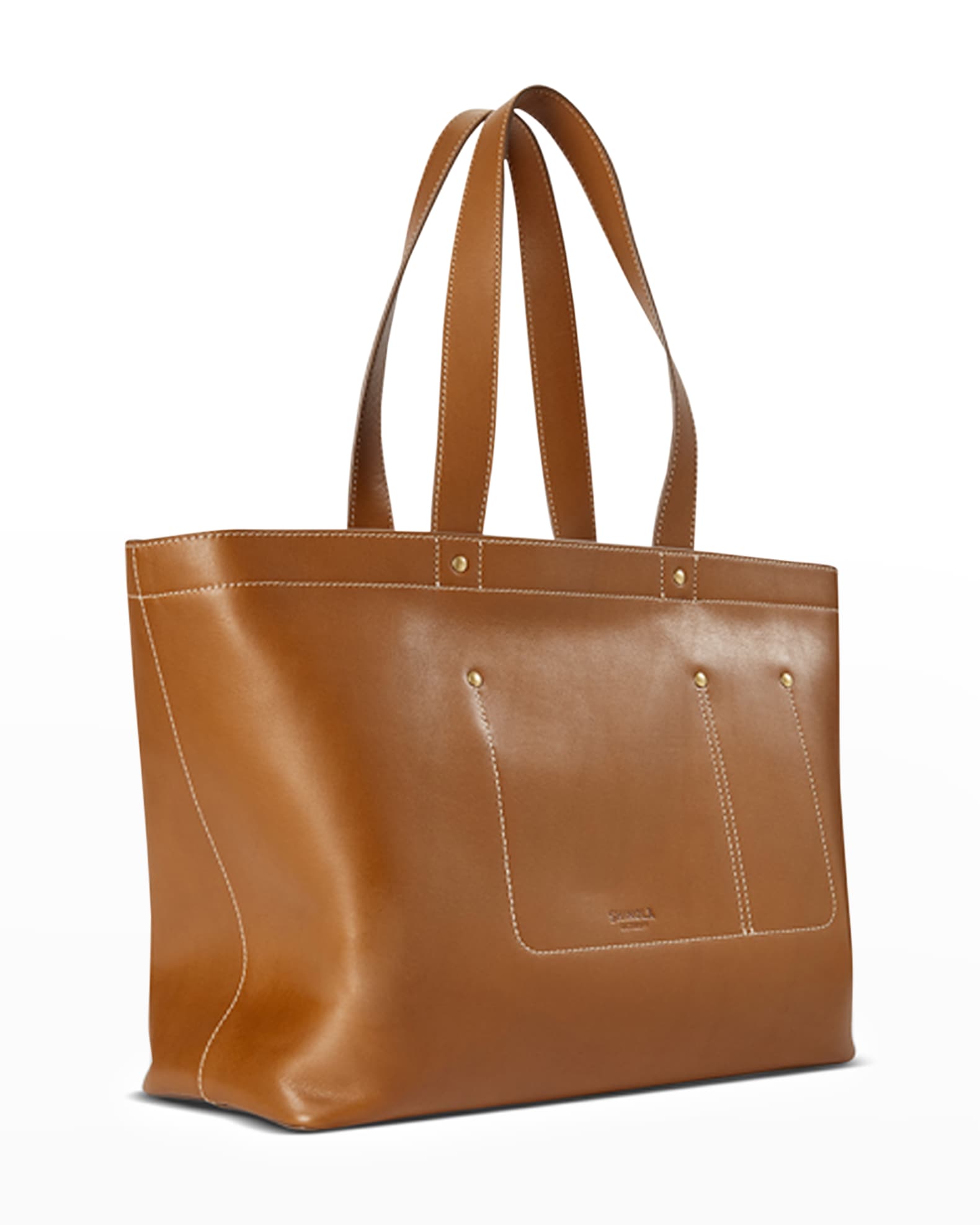 Shinola The Pocket Leather East-West Tote Bag | Neiman Marcus