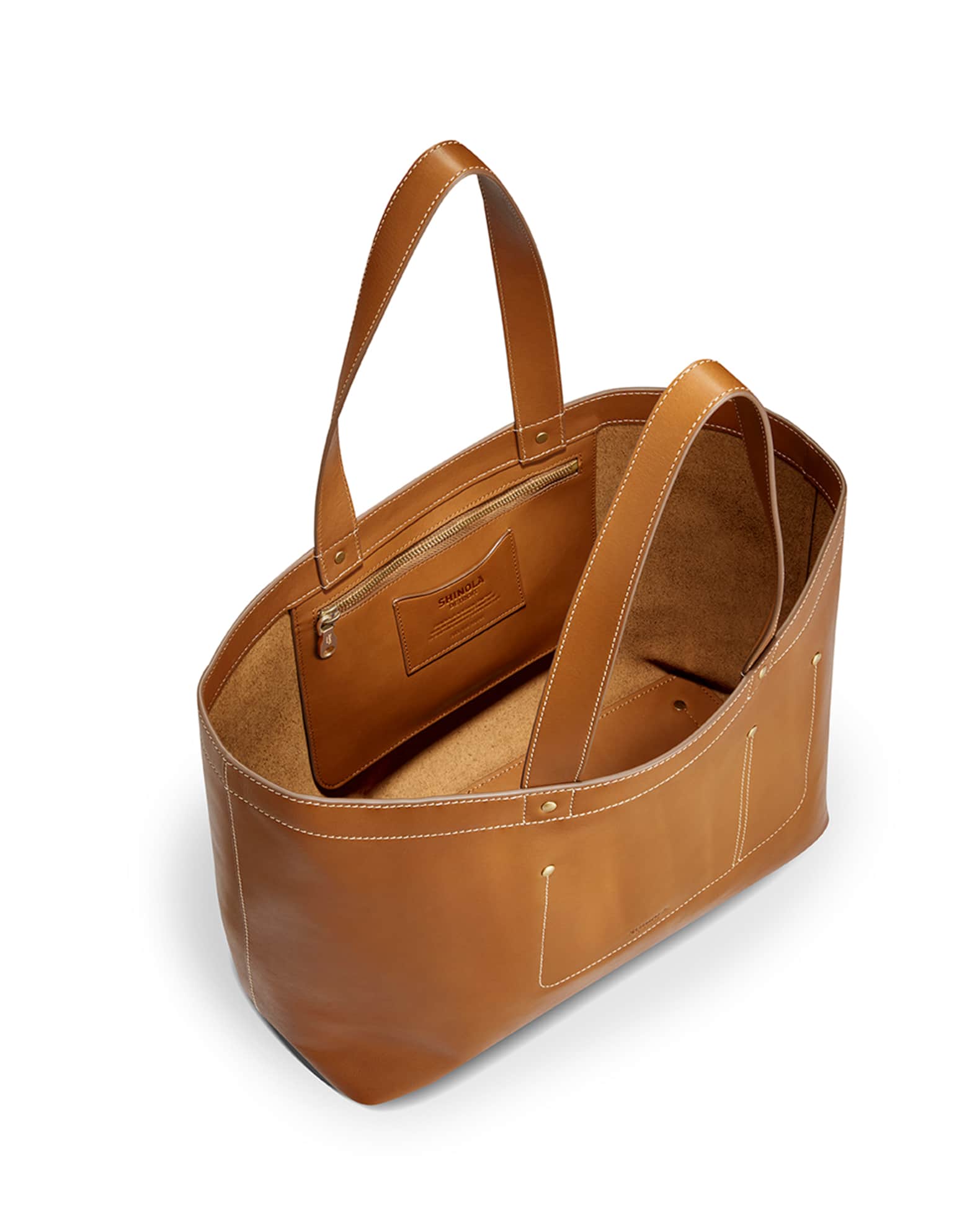 Shinola The Pocket Leather East-West Tote Bag | Neiman Marcus