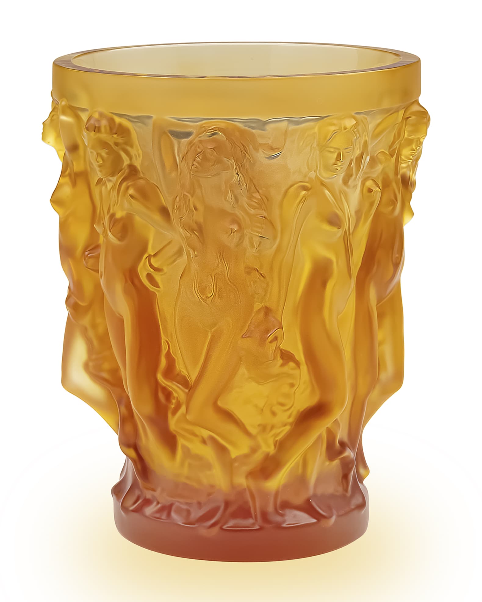 Lalique Limited Edition Sirenes Amber Vase by Terry Rodgers | Neiman Marcus