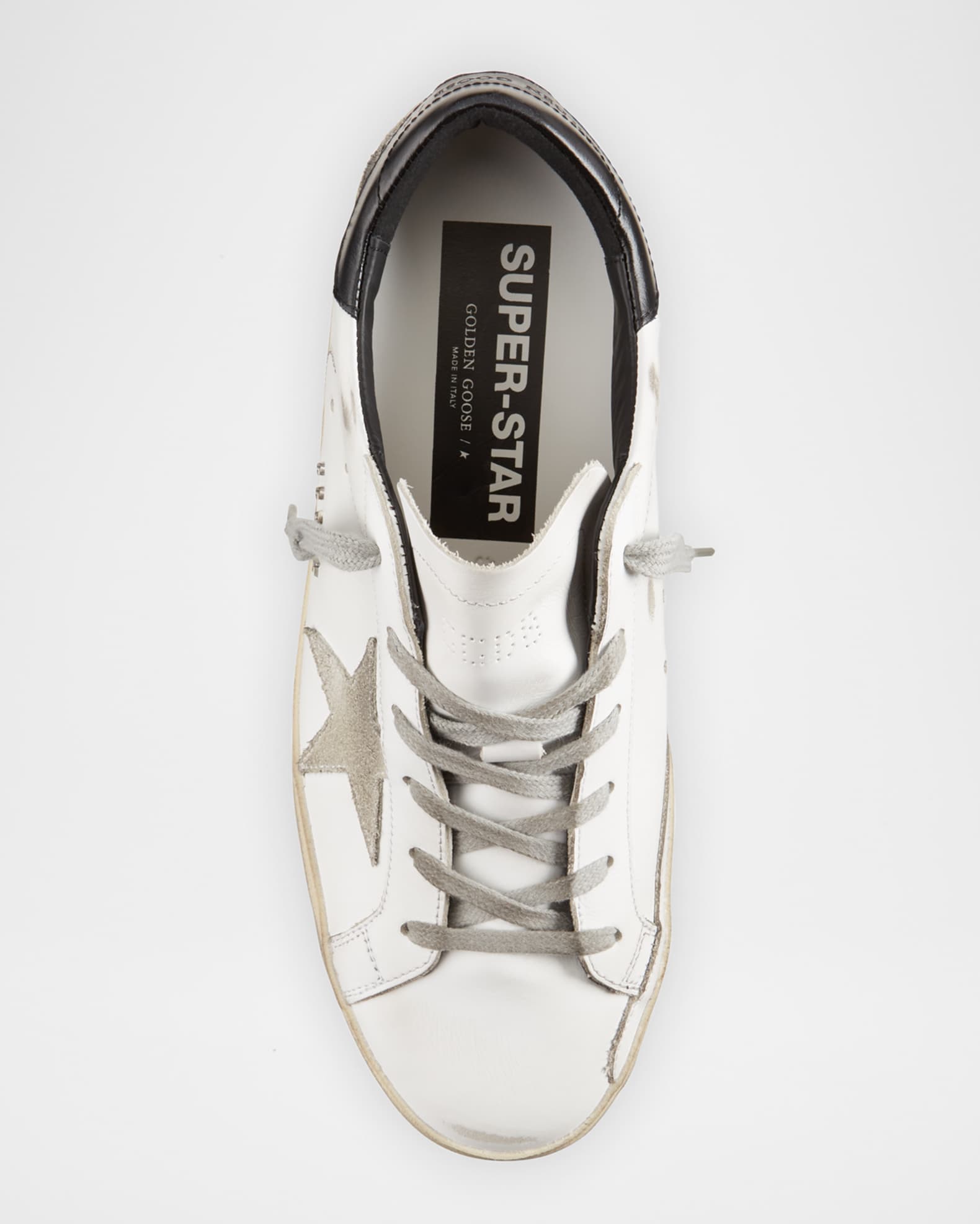 Golden Goose Super-Star Mixed Leather Sneakers | Neiman Marcus