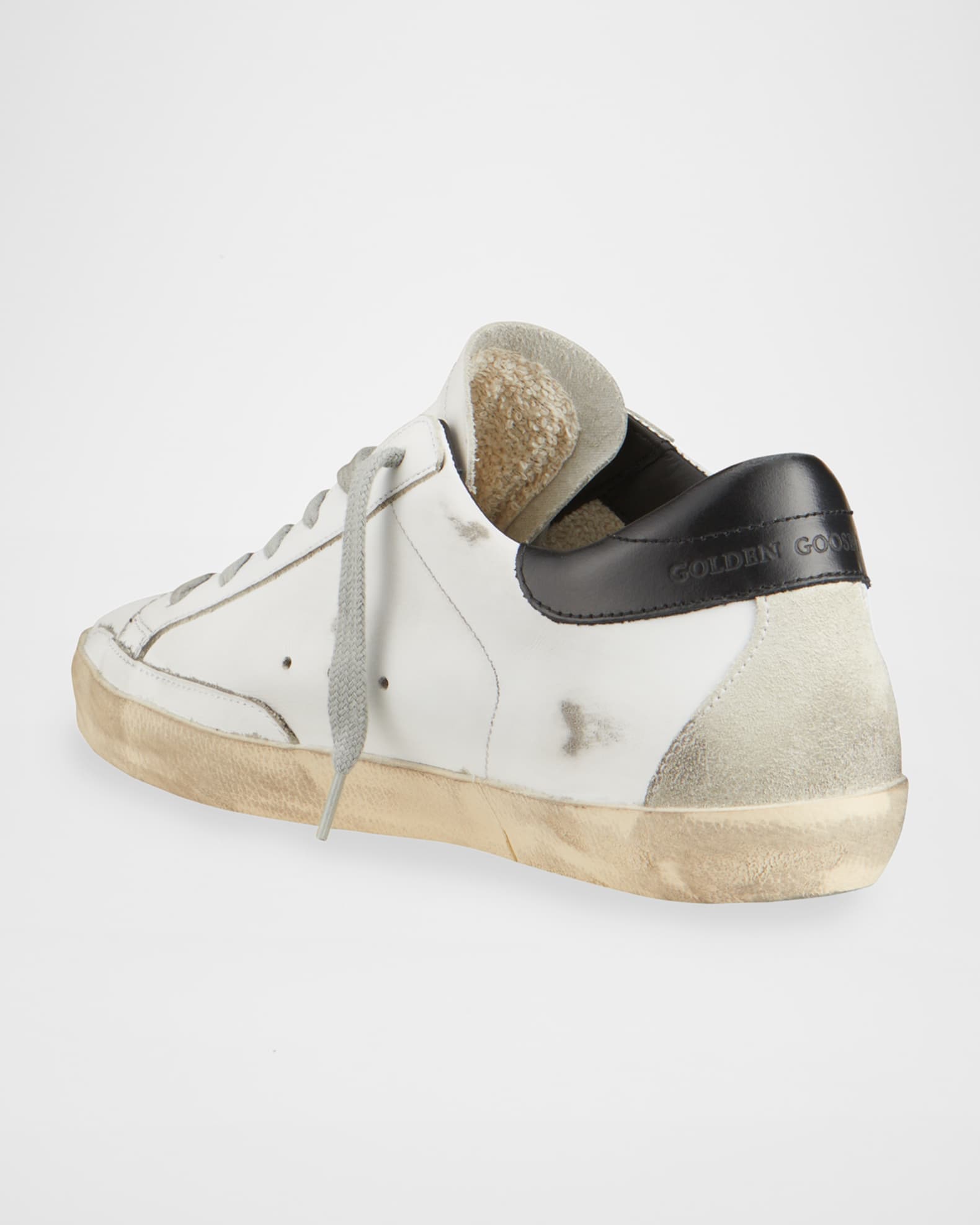 Golden Goose Super-Star Mixed Leather Sneakers | Neiman Marcus
