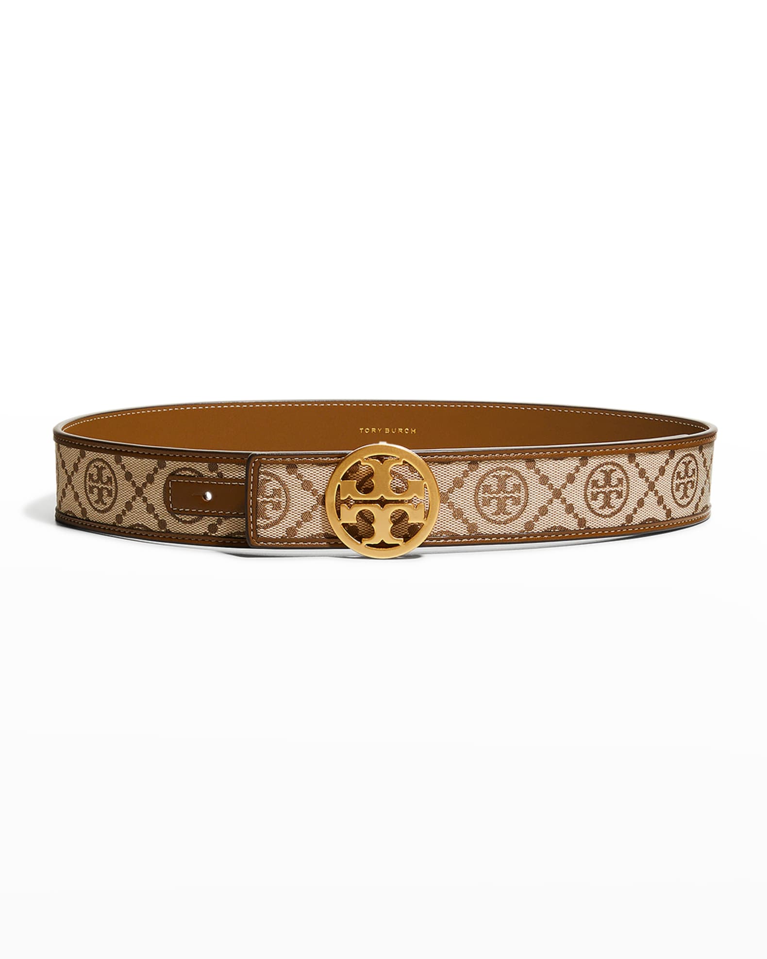 Tory Burch T Monogram Jacquard Belt | Neiman Marcus